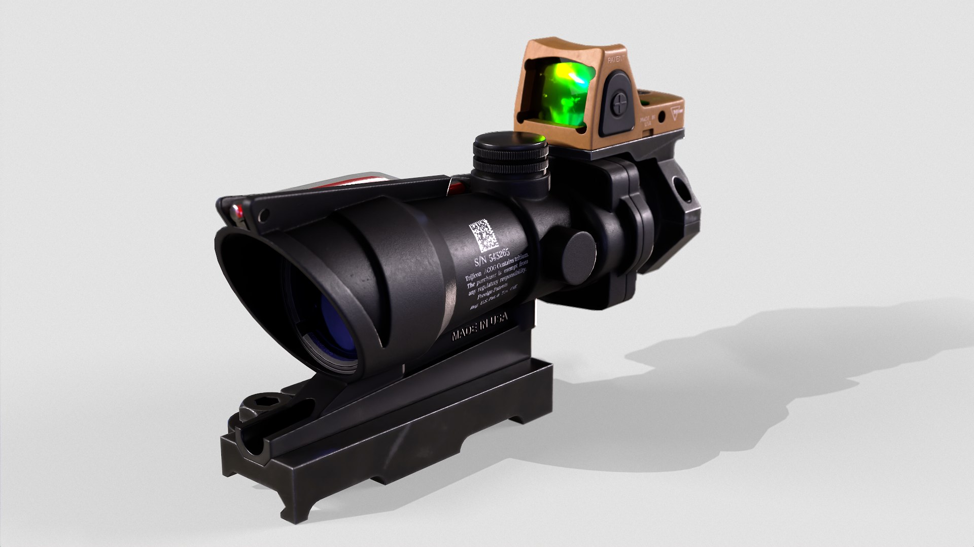 3D ACOG Sight Model - TurboSquid 2117373