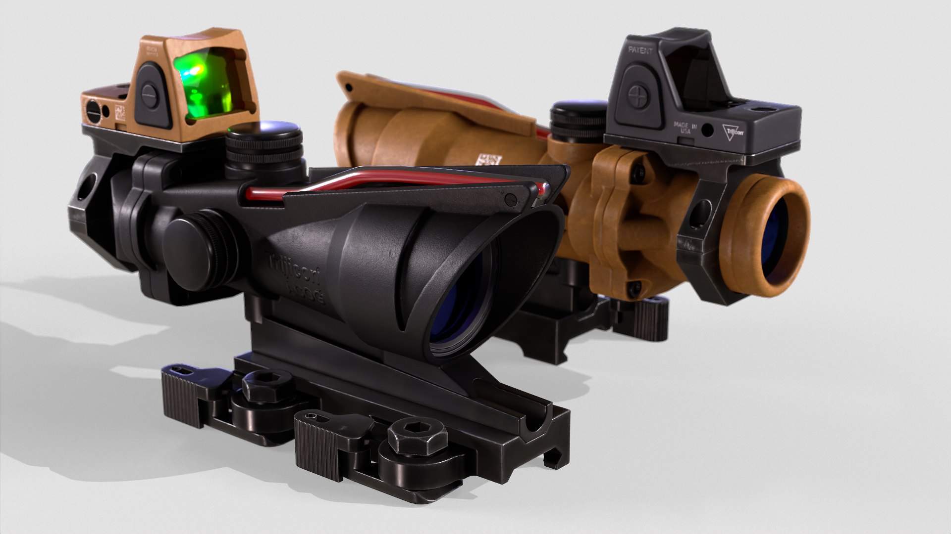 3D ACOG Sight Model - TurboSquid 2117373