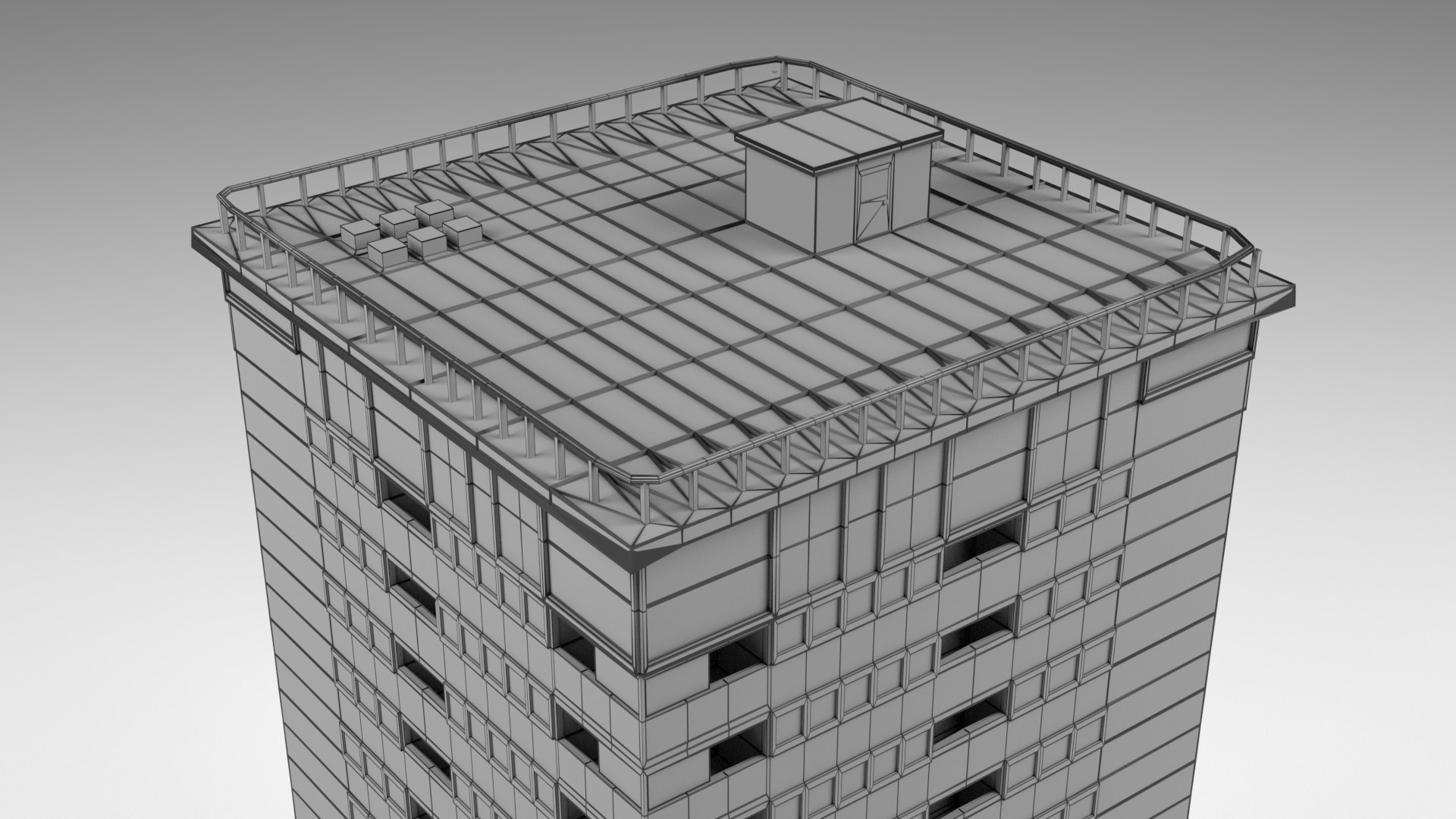 3D Block of Flats 1 - TurboSquid 1798420