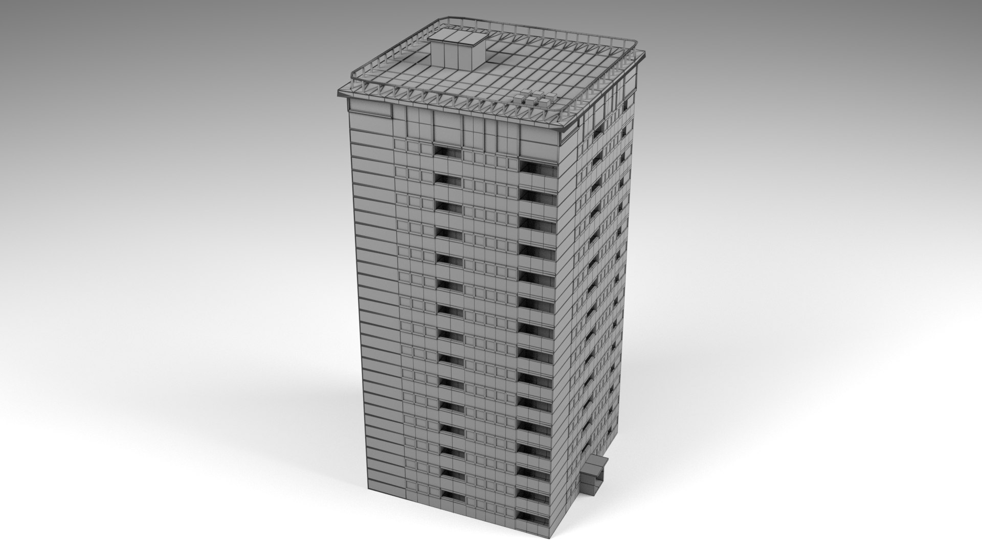 3D Block of Flats 1 - TurboSquid 1798420