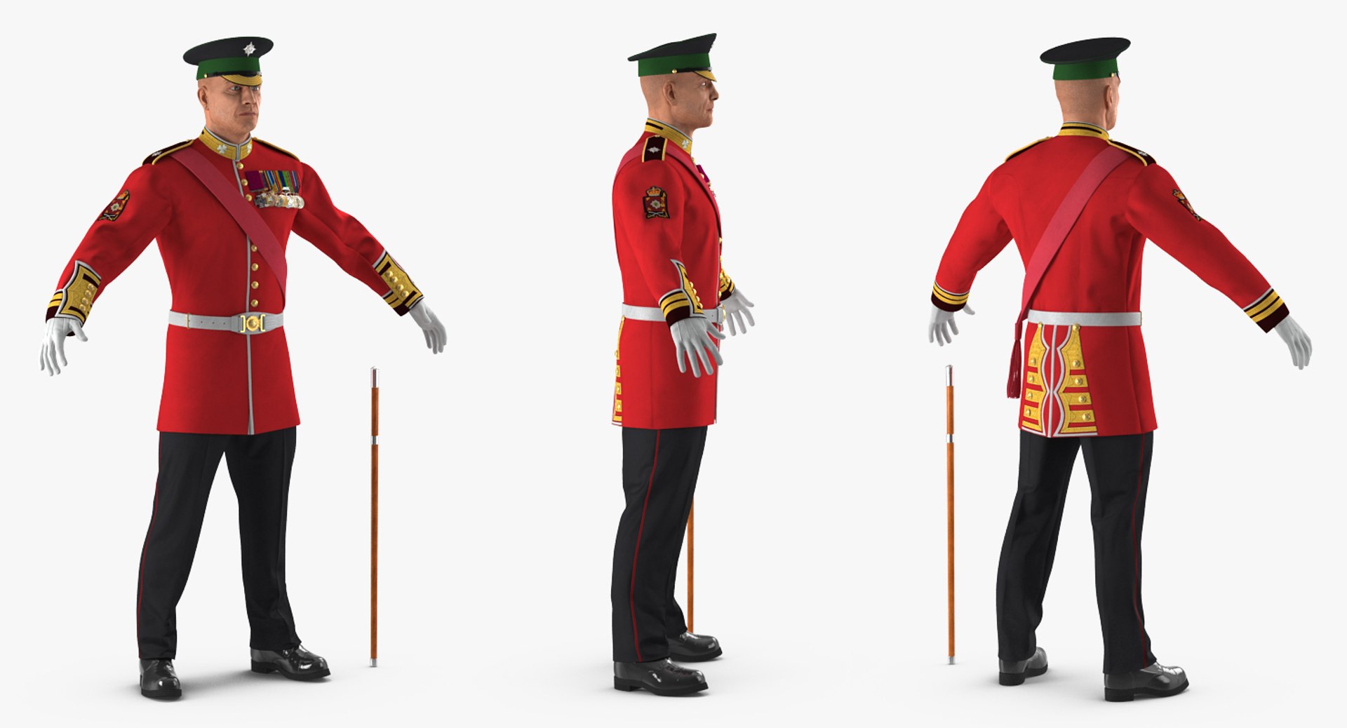 3D Guard Soldiers Model - TurboSquid 1236482