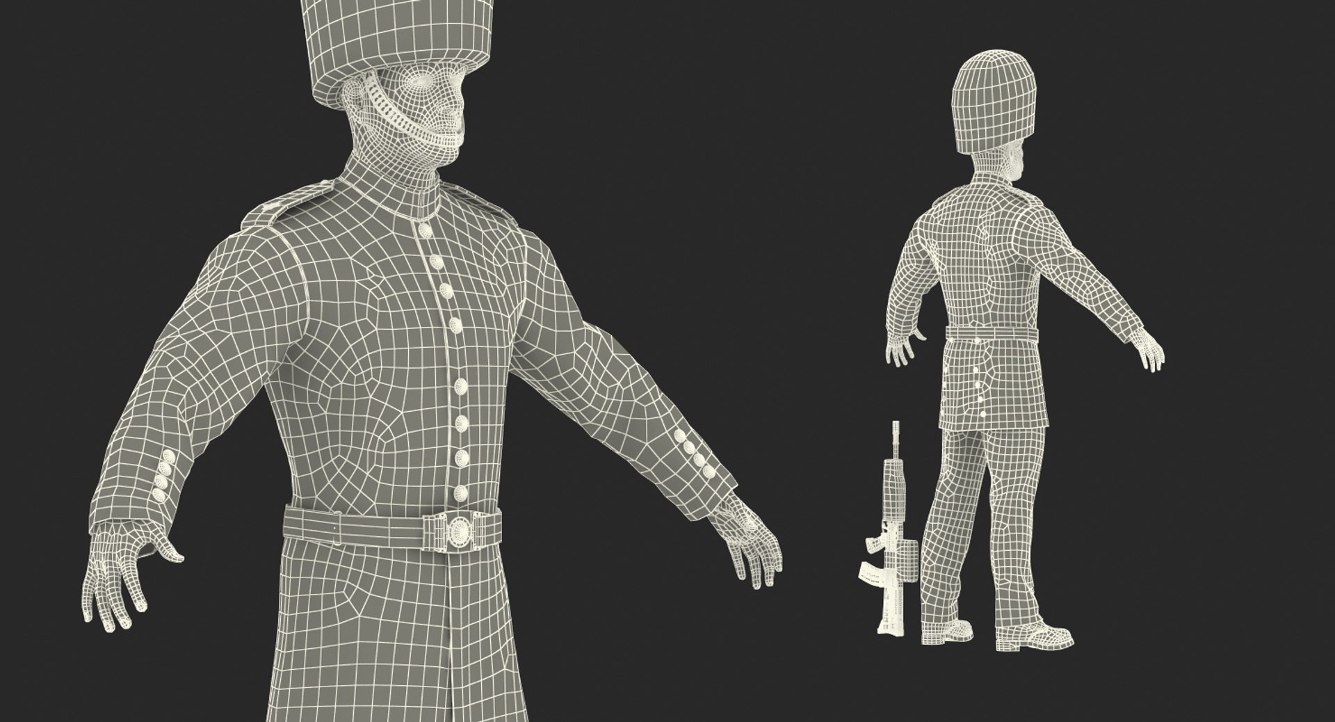 3D Guard Soldiers Model - TurboSquid 1236482