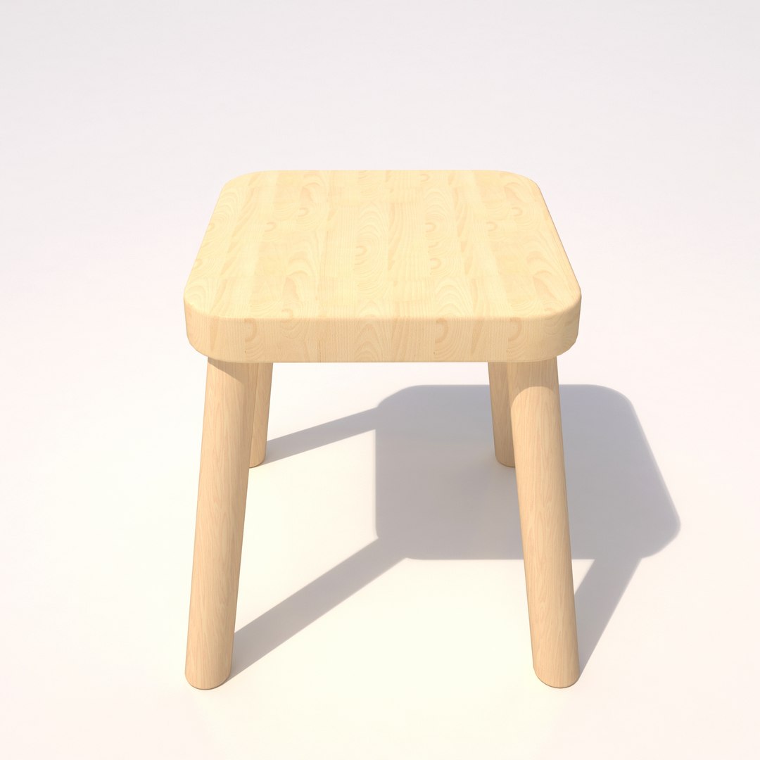 3d Model Of Ikea Flisat Childrens Stool