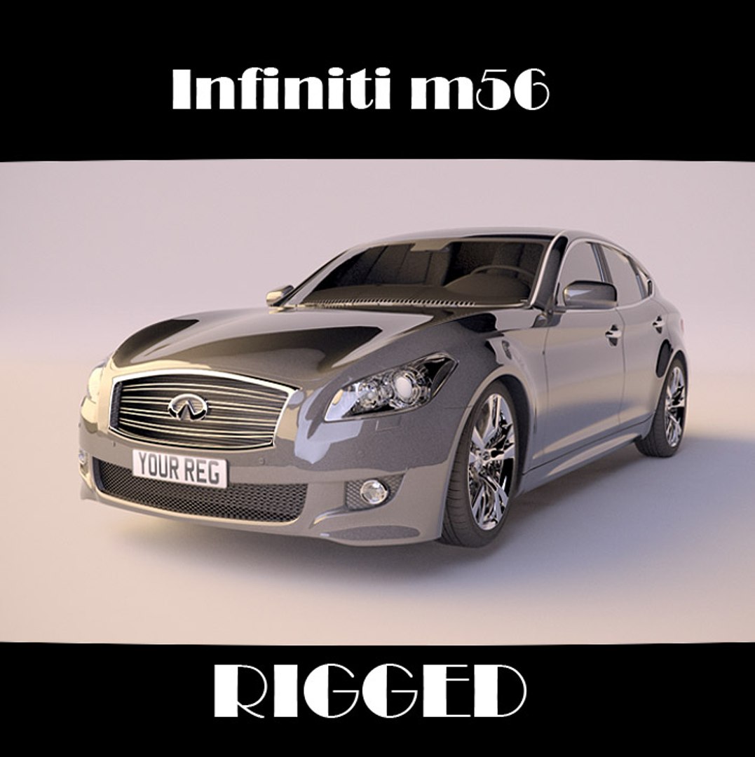 Infiniti M56 Rigged Car 3d Model