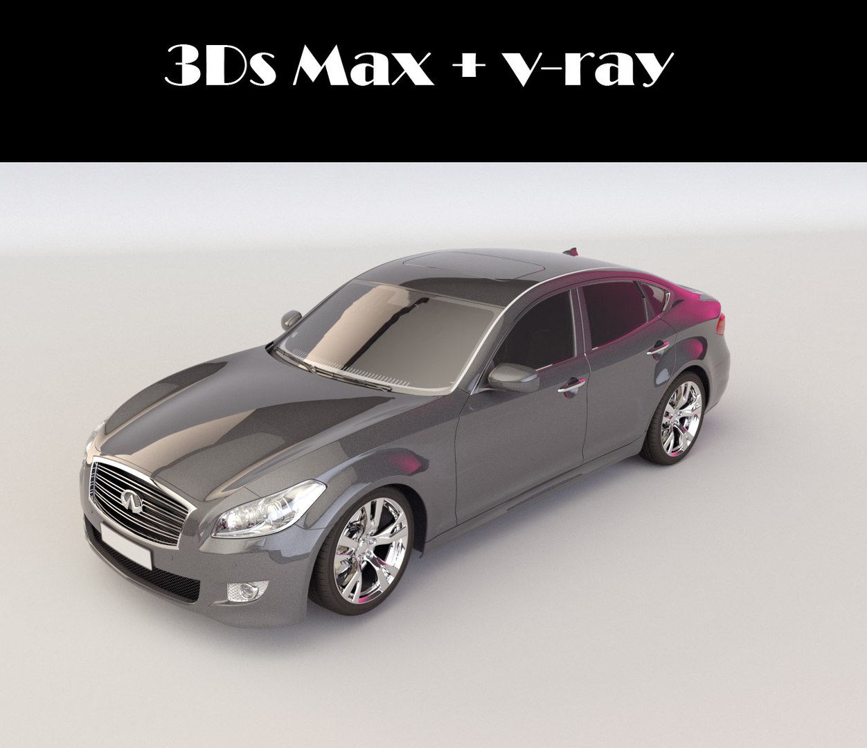 Infiniti M56 Rigged Car 3d Model