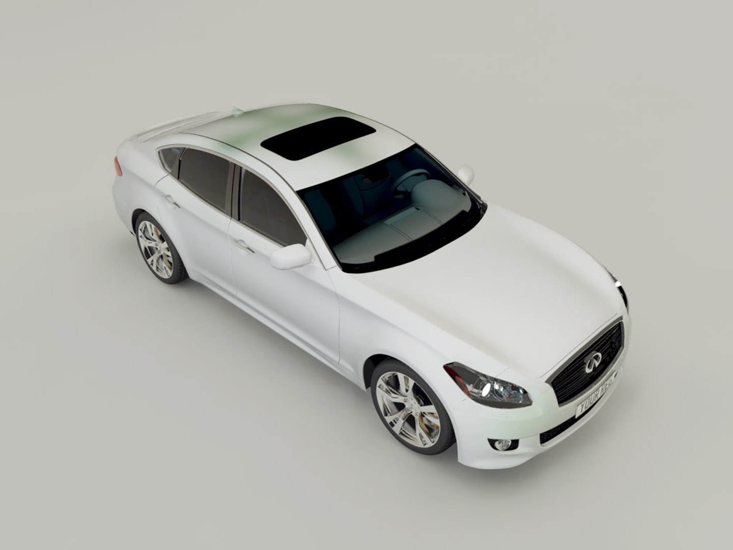 Infiniti M56 Rigged Car 3d Model