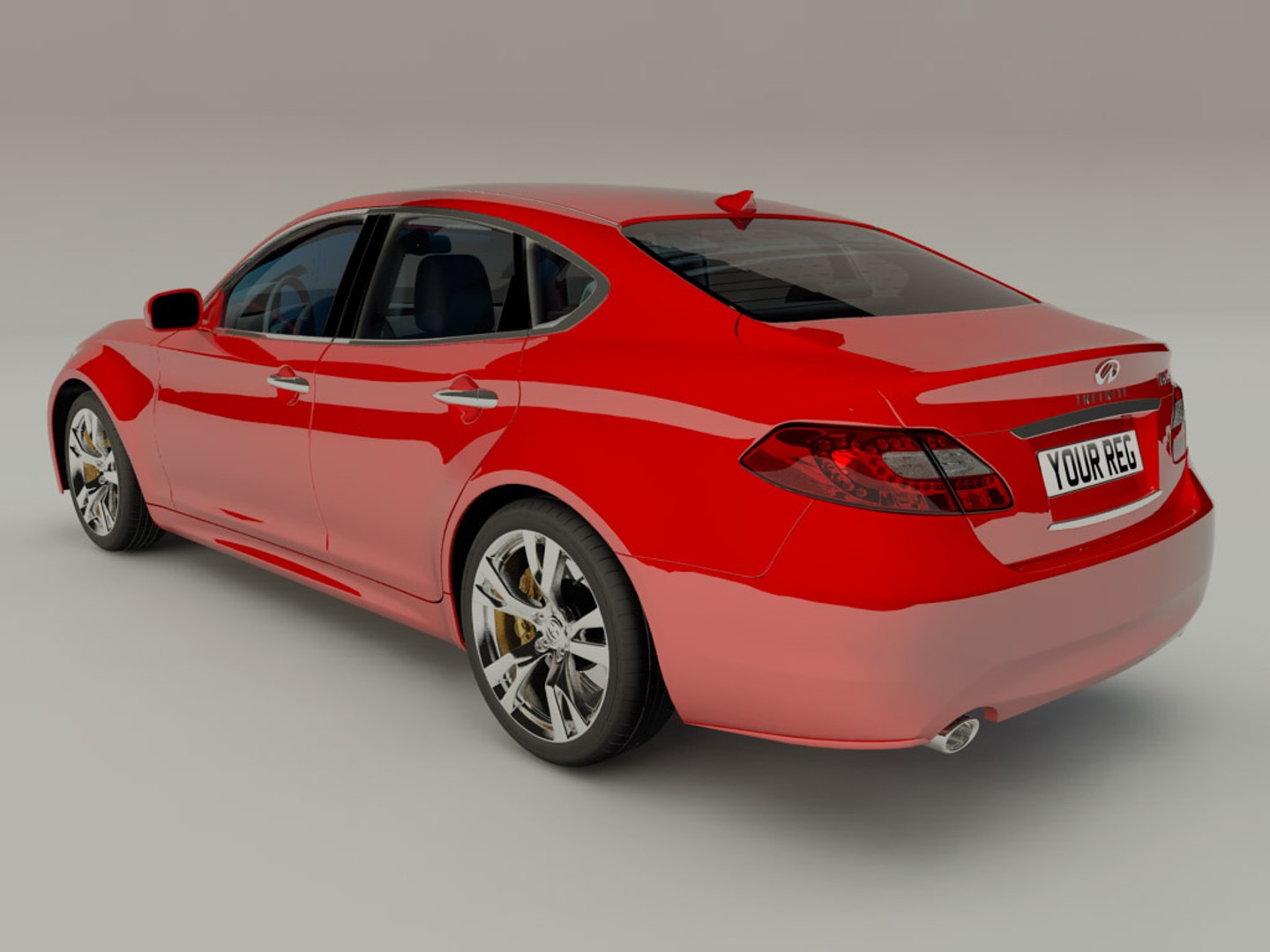 Infiniti M56 Rigged Car 3d Model