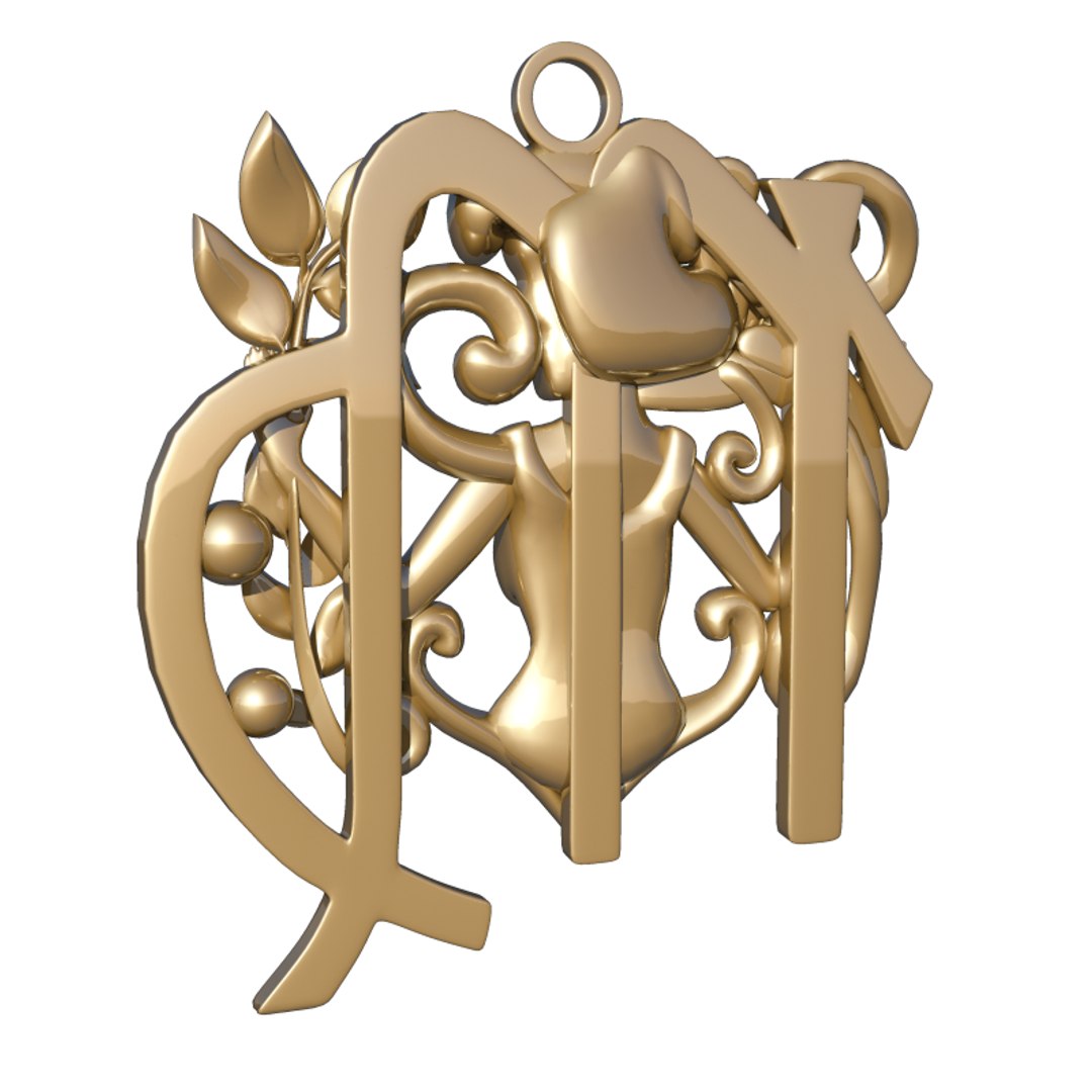 Horoscope Sign Virgo 3d Model