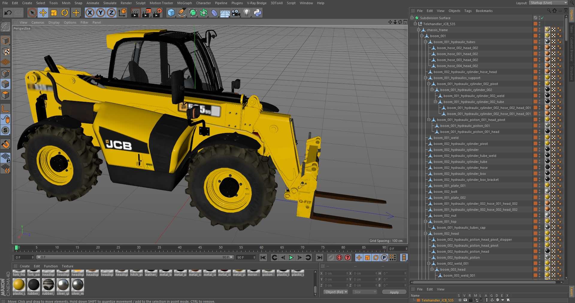 3D Telehandler JCB 535 model - TurboSquid 2155519
