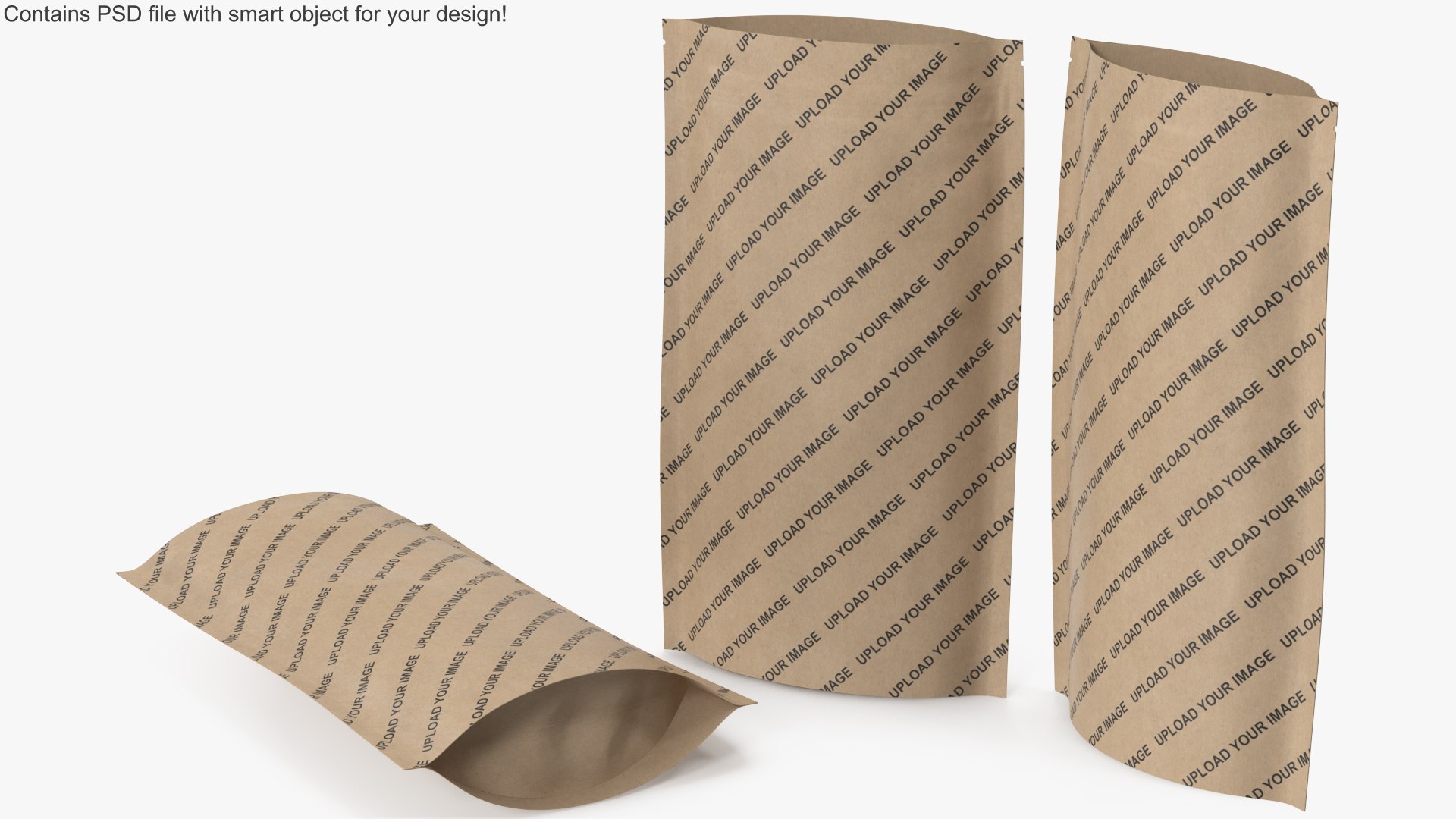 3D model zipper kraft paper bag - TurboSquid 1712026