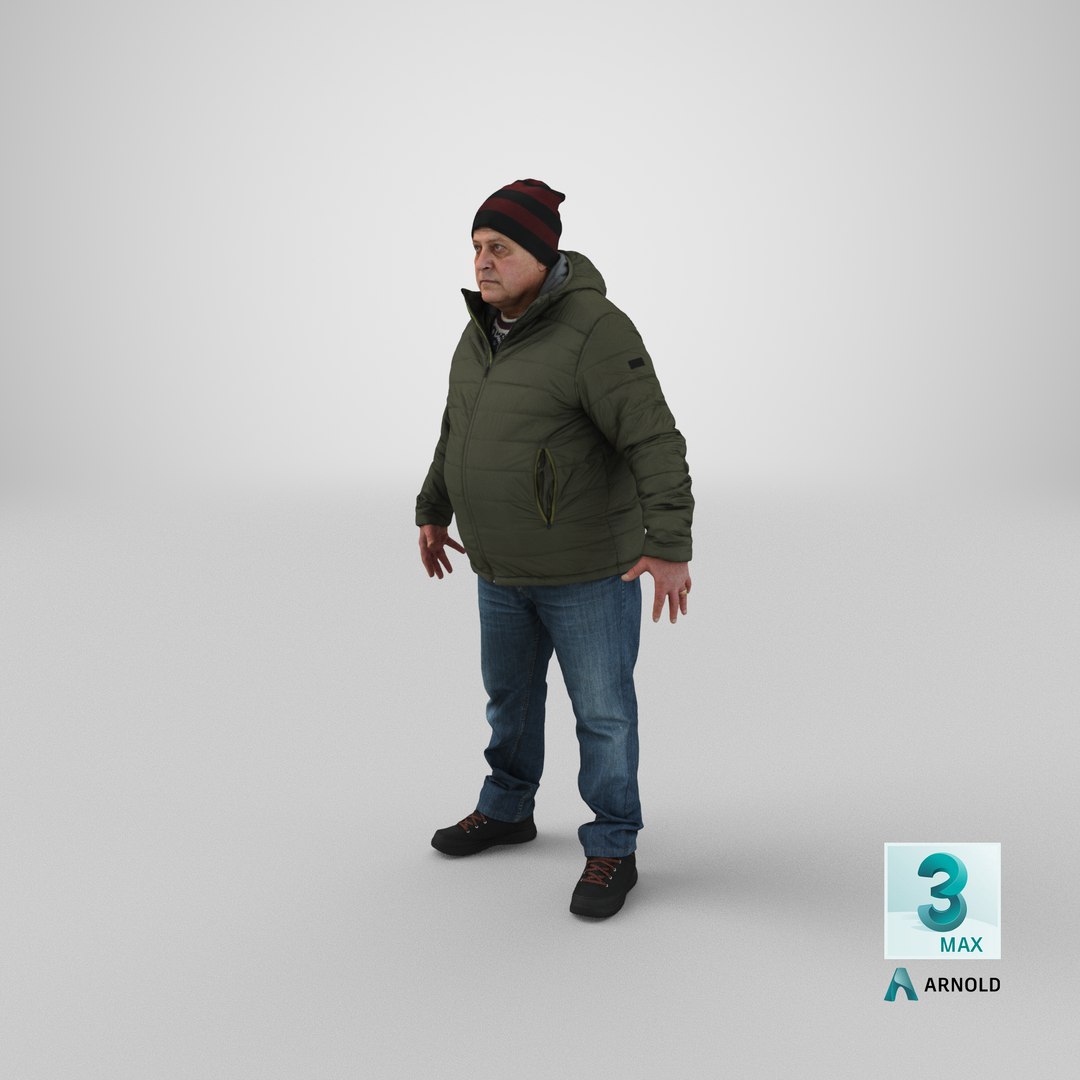 3D Model Aiden Casual Winter A Pose - TurboSquid 2116078