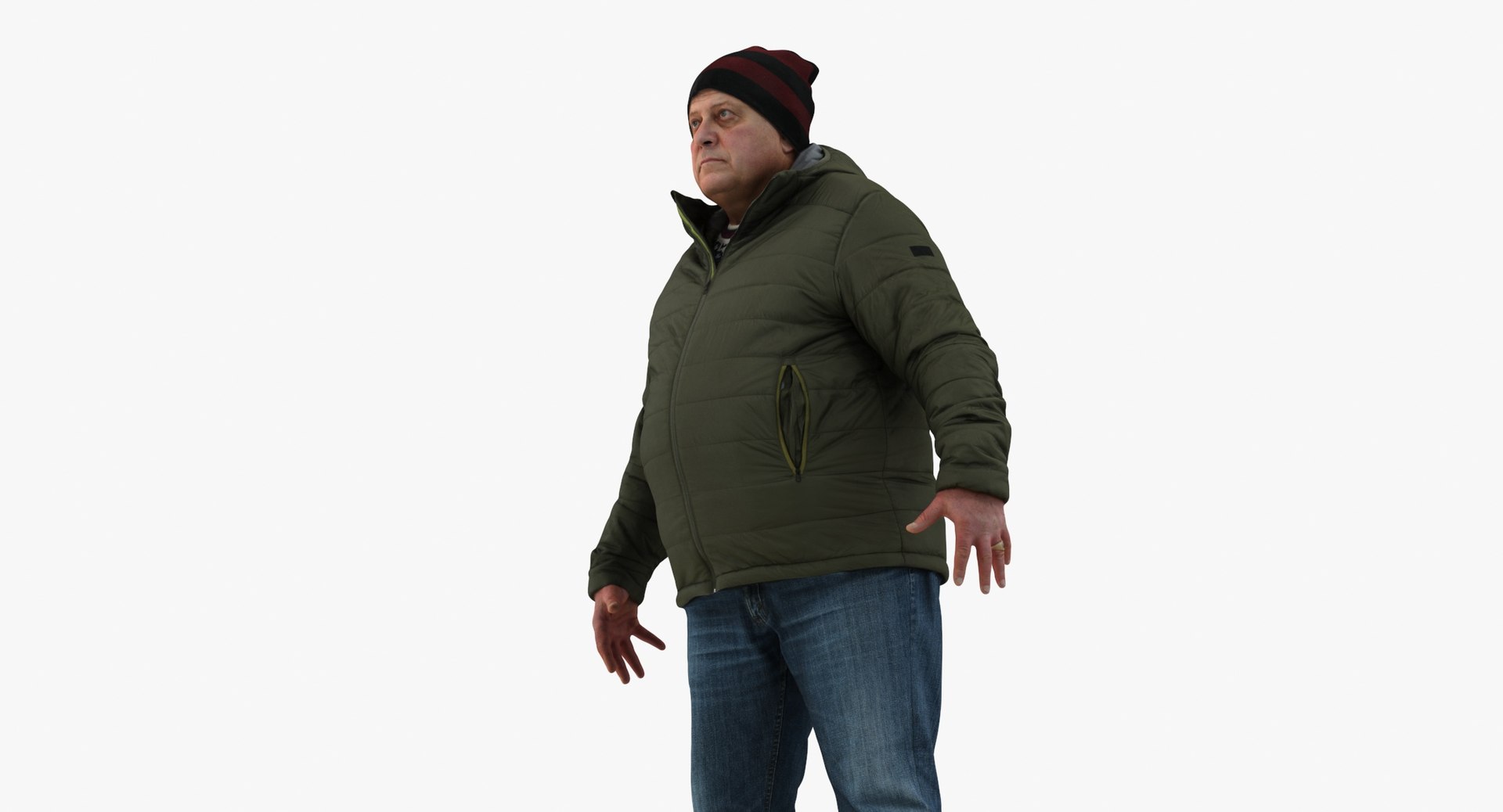 3D Model Aiden Casual Winter A Pose - TurboSquid 2116078