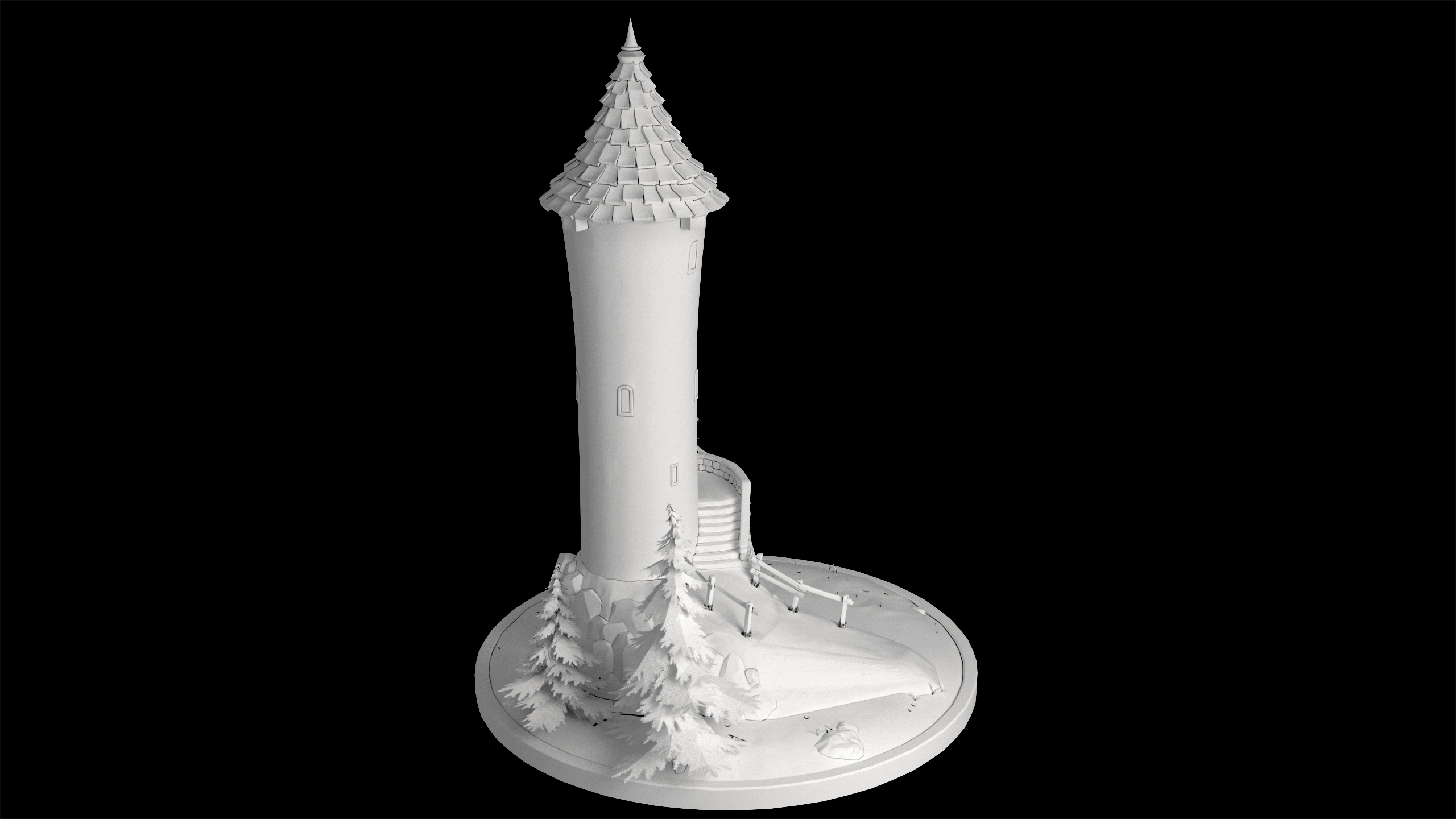 3D model Stylized Tower - TurboSquid 1765129