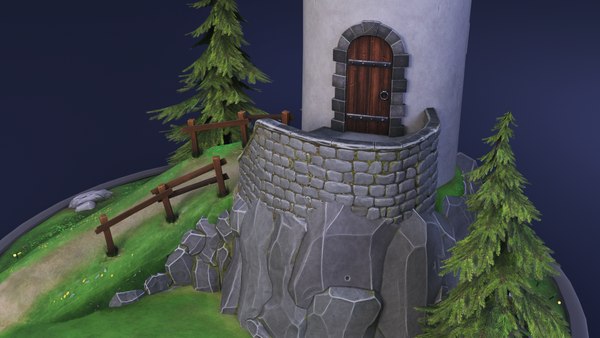 3D model Stylized Tower - TurboSquid 1765129