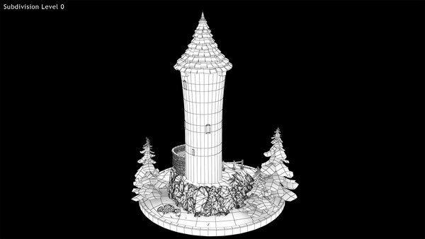 3D model Stylized Tower - TurboSquid 1765129