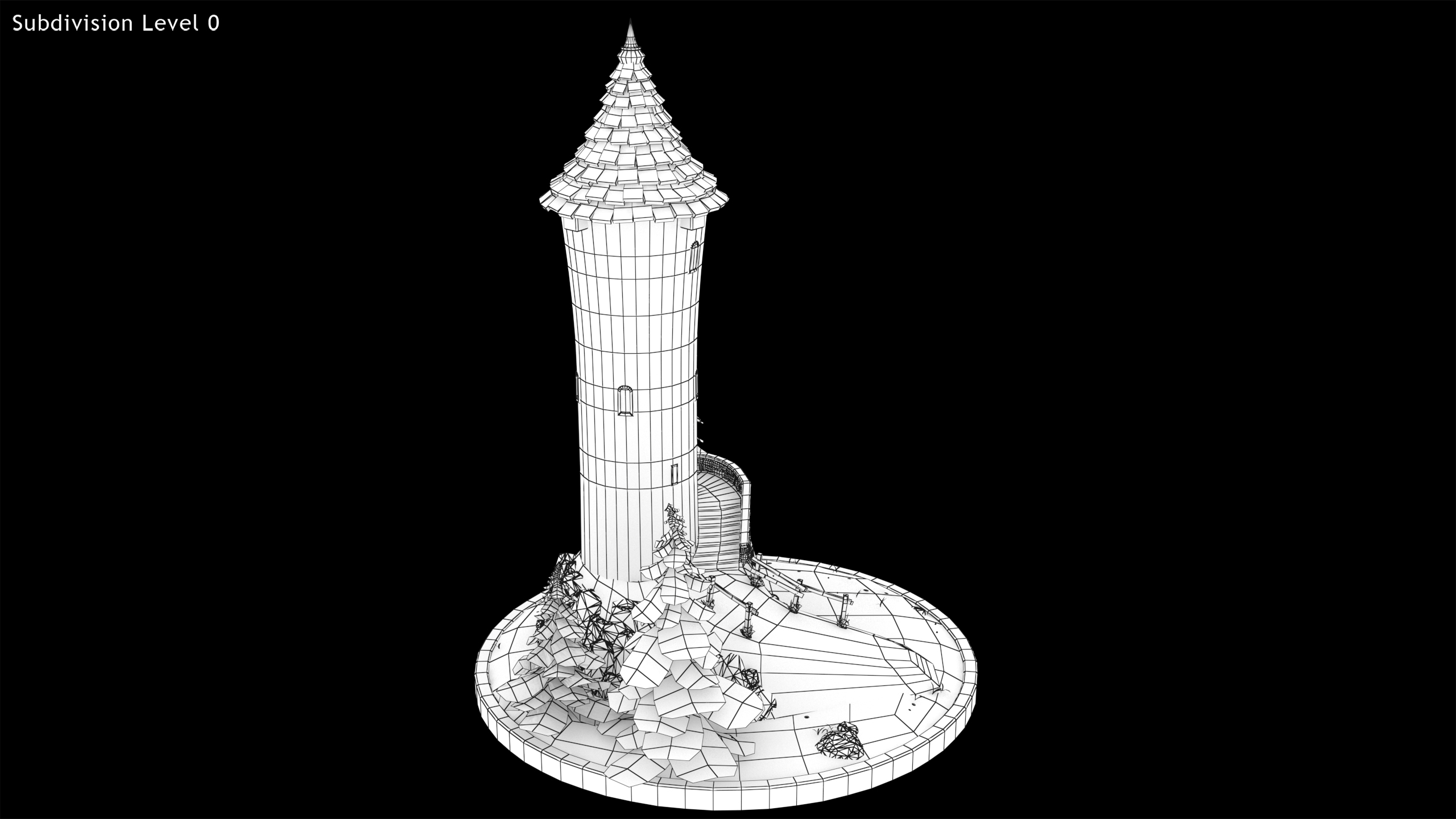 3D model Stylized Tower - TurboSquid 1765129