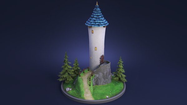 3D model Stylized Tower - TurboSquid 1765129