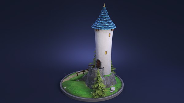 3D model Stylized Tower - TurboSquid 1765129