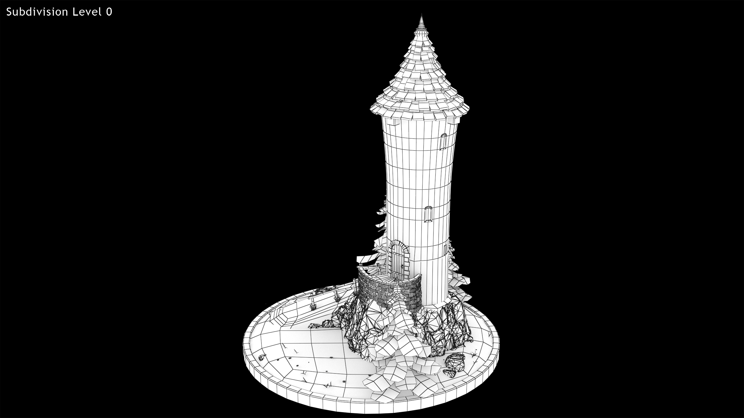 3D model Stylized Tower - TurboSquid 1765129