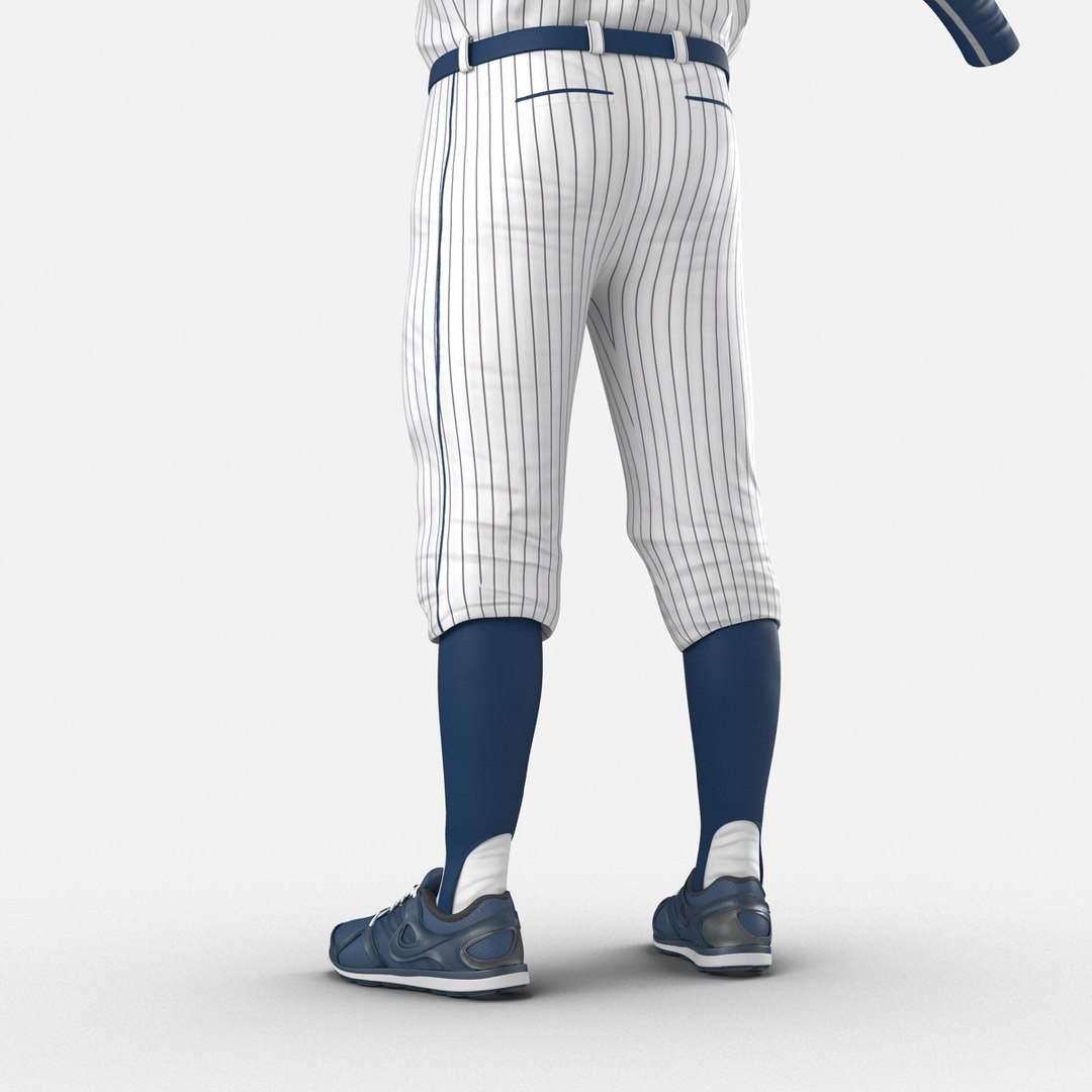 baseball player outfit generic 3d c4d