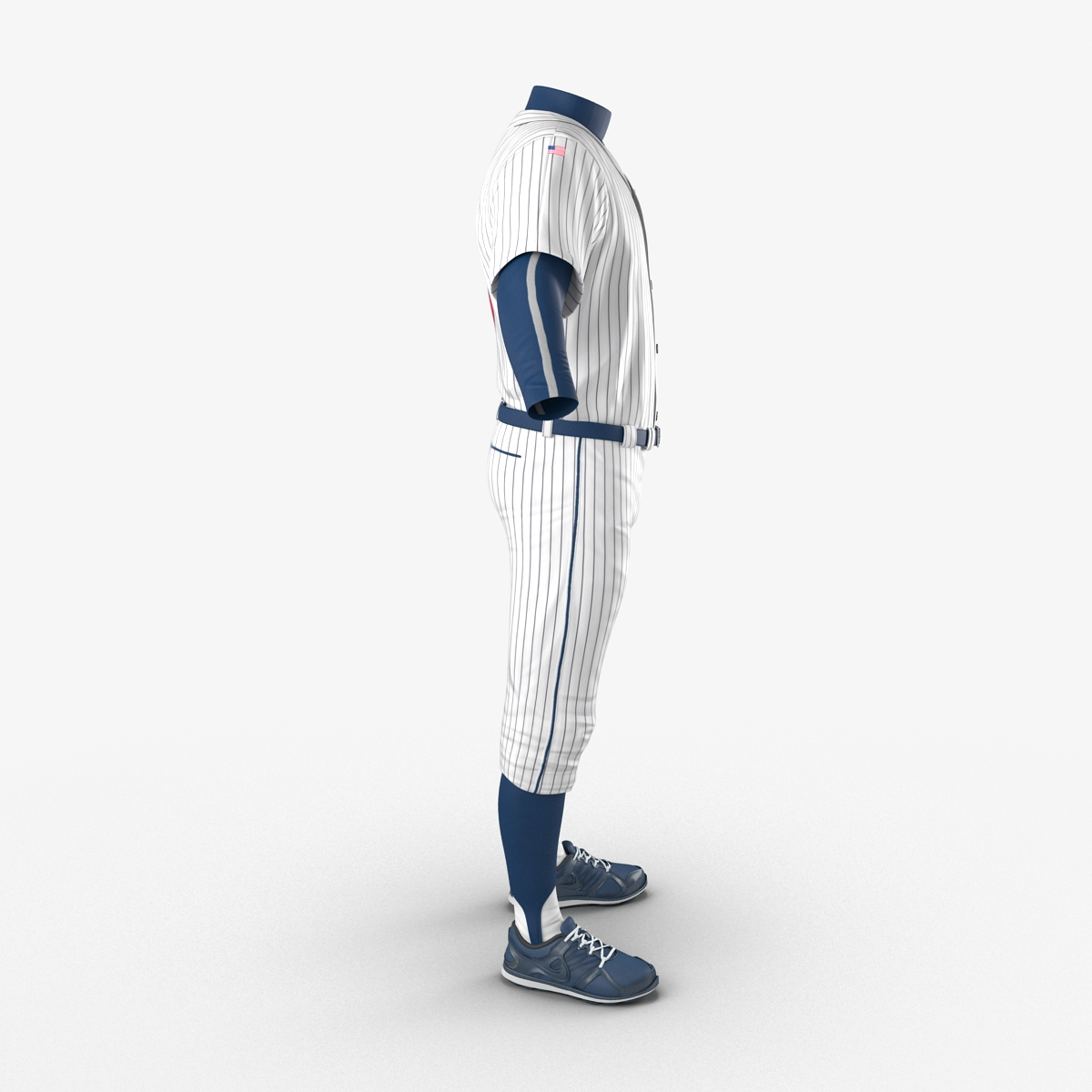 baseball player outfit generic 3d c4d