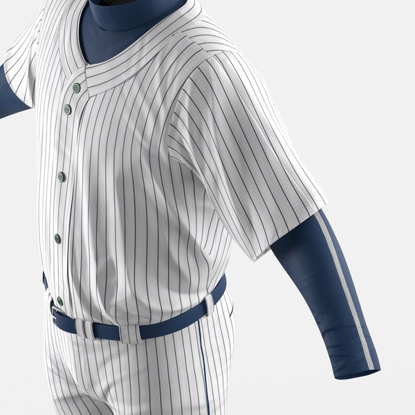 baseball player outfit generic 3d c4d
