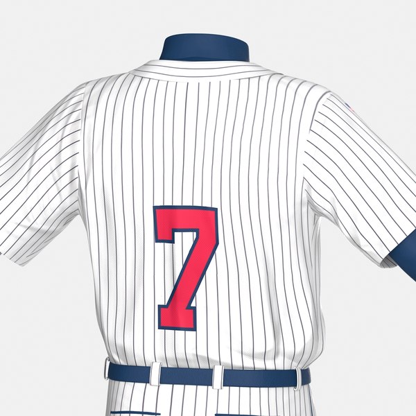 baseball player outfit generic 3d c4d