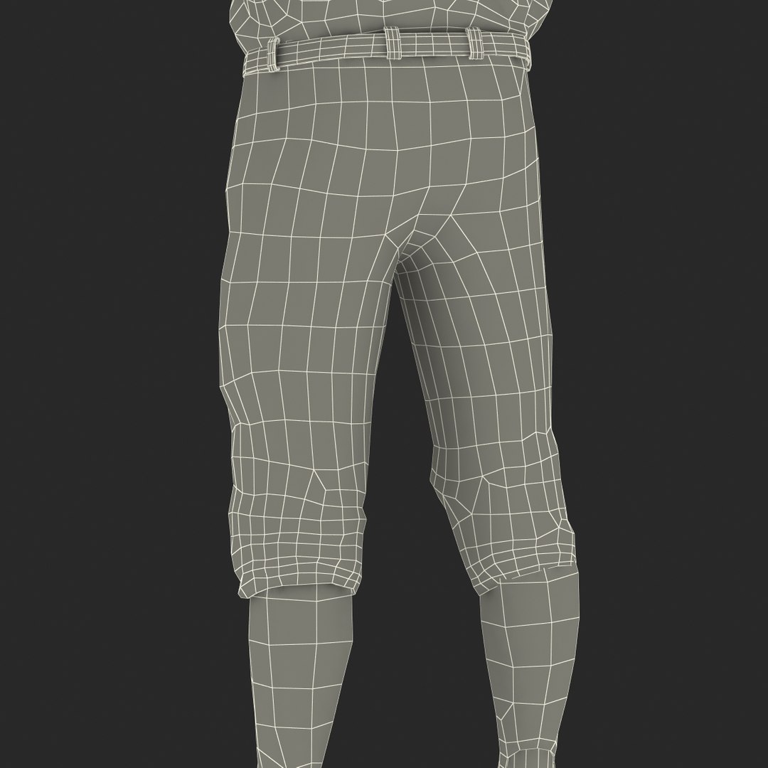 baseball player outfit generic 3d c4d