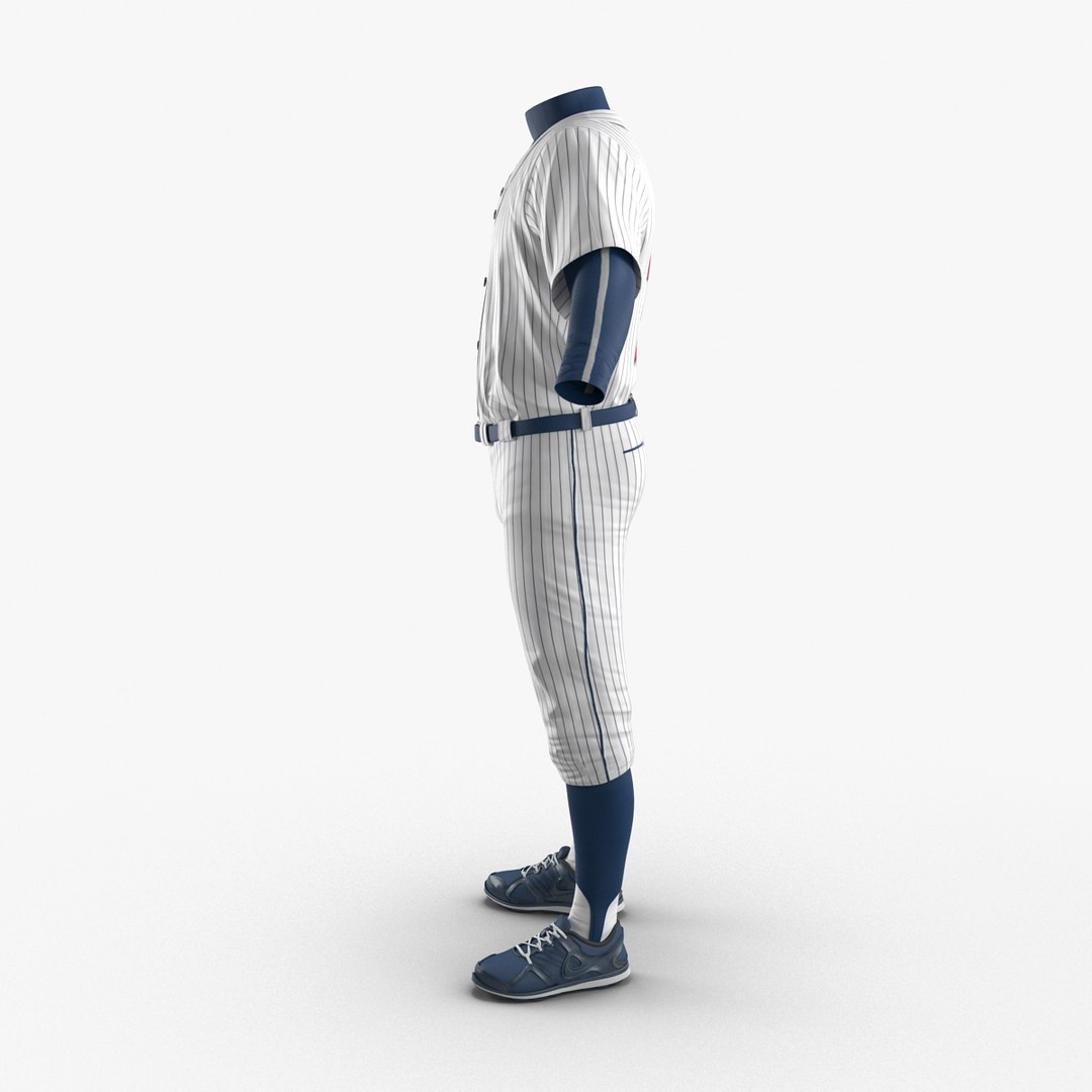 baseball player outfit generic 3d c4d