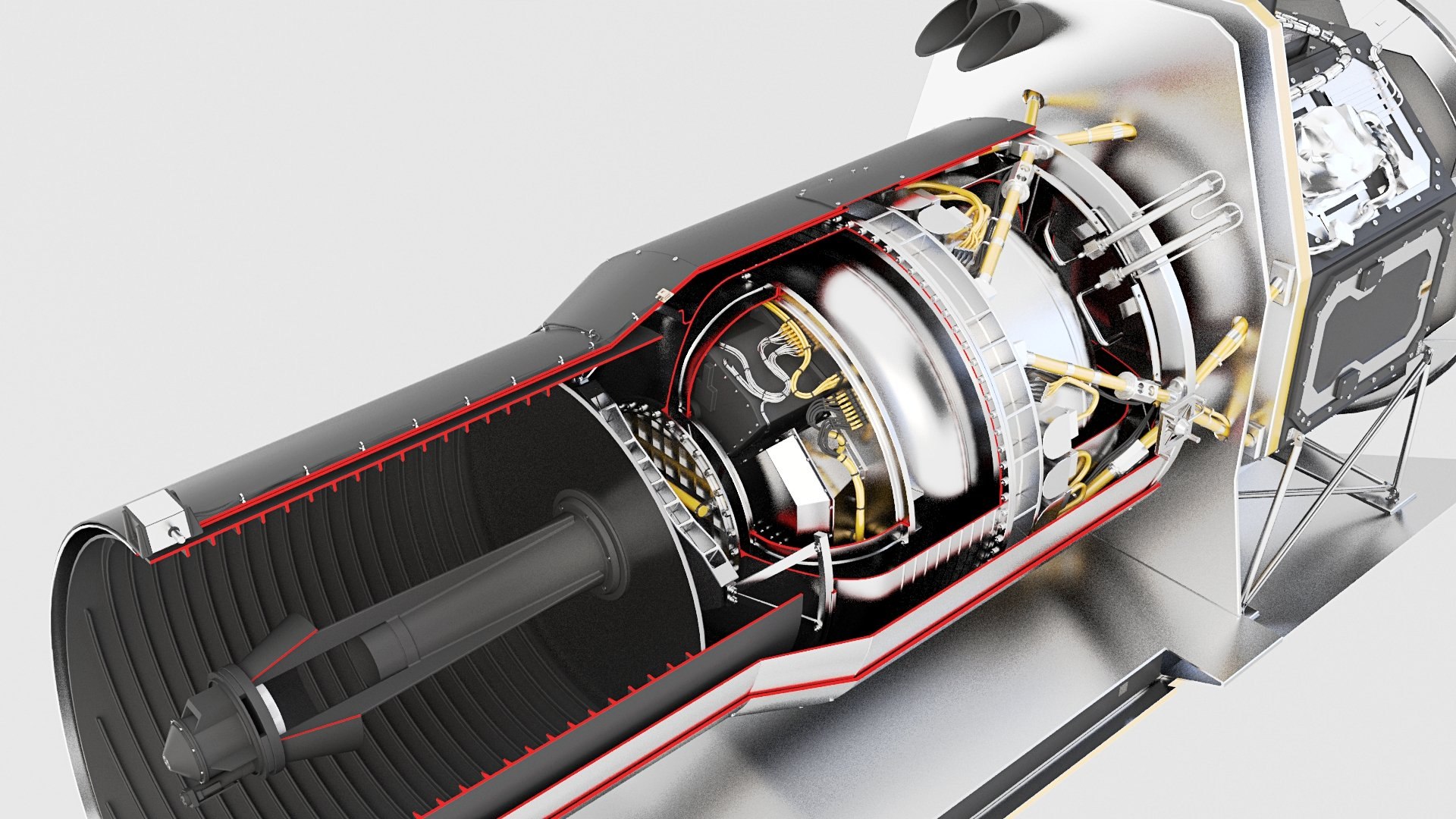 Spitzer Telescope Scope 3D - TurboSquid 1529484