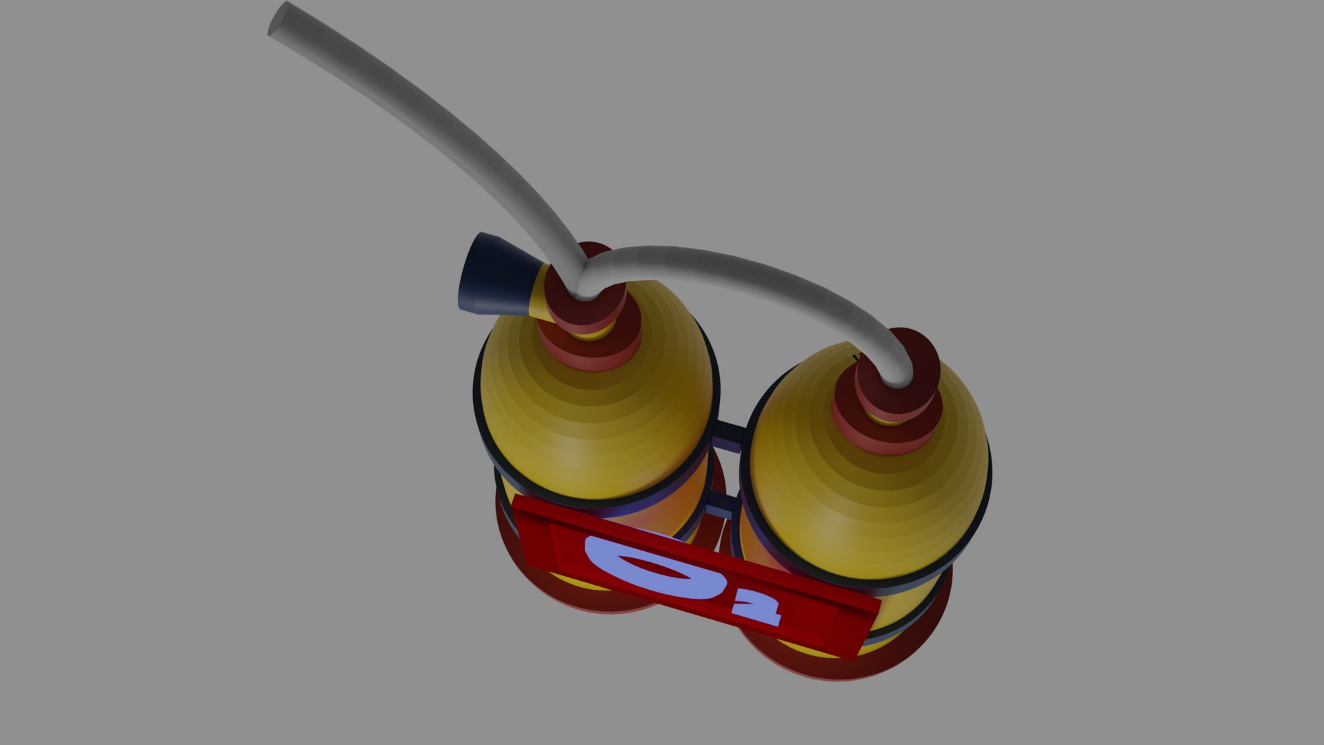 Oxygen Cylinder 3D Model - TurboSquid 2146649