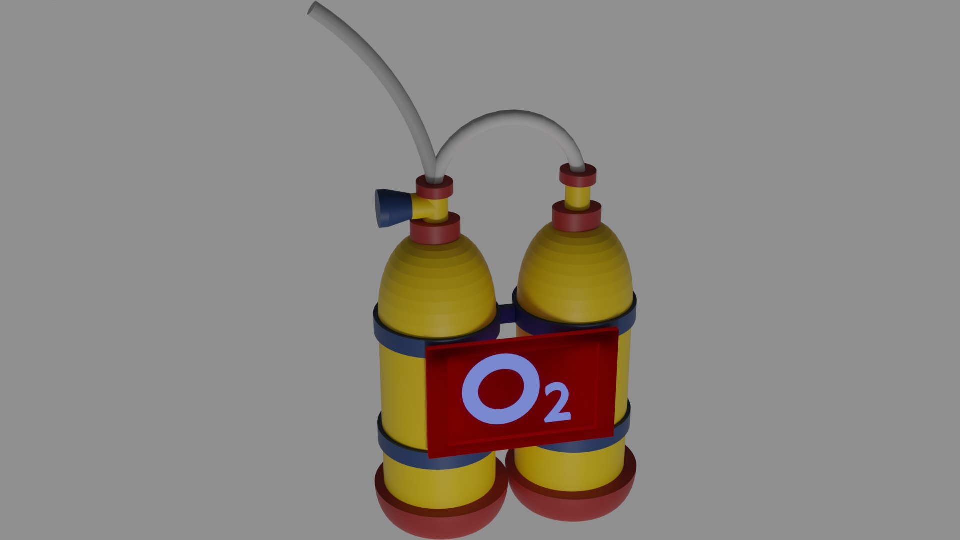 Oxygen Cylinder 3D Model - TurboSquid 2146649