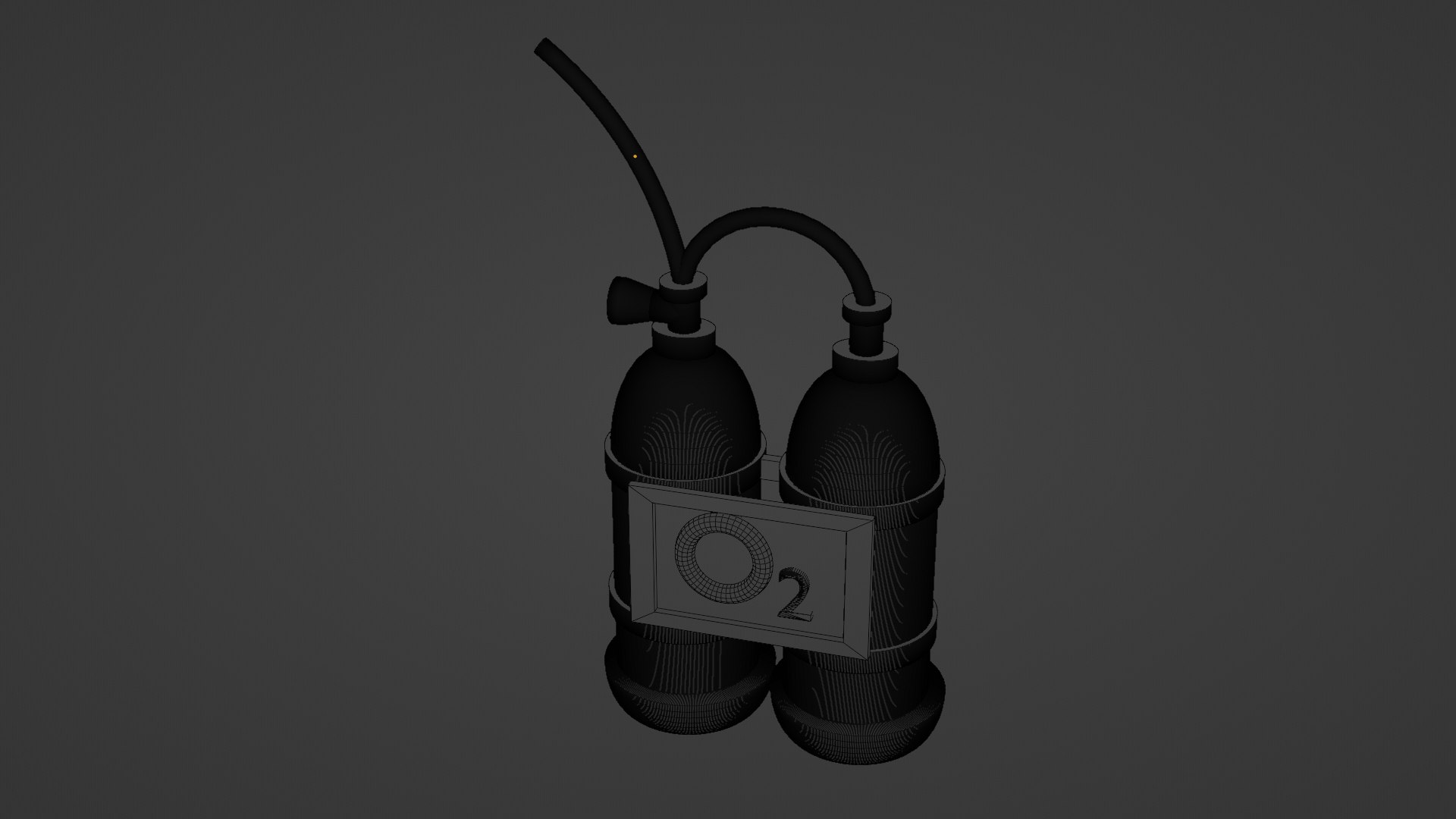 Oxygen Cylinder 3D Model - TurboSquid 2146649