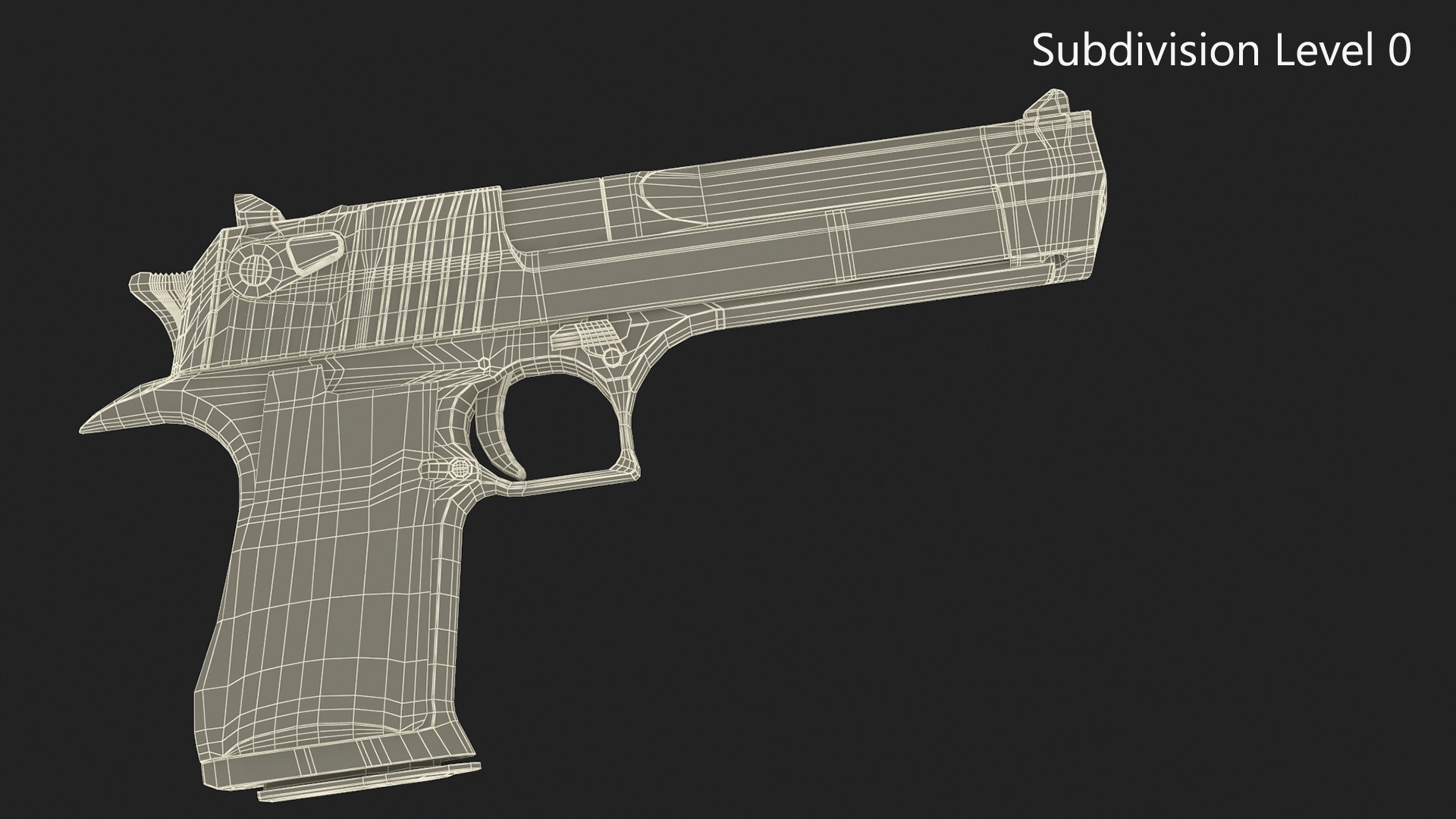 Desert Eagle Handgun 3D Model - TurboSquid 2337921