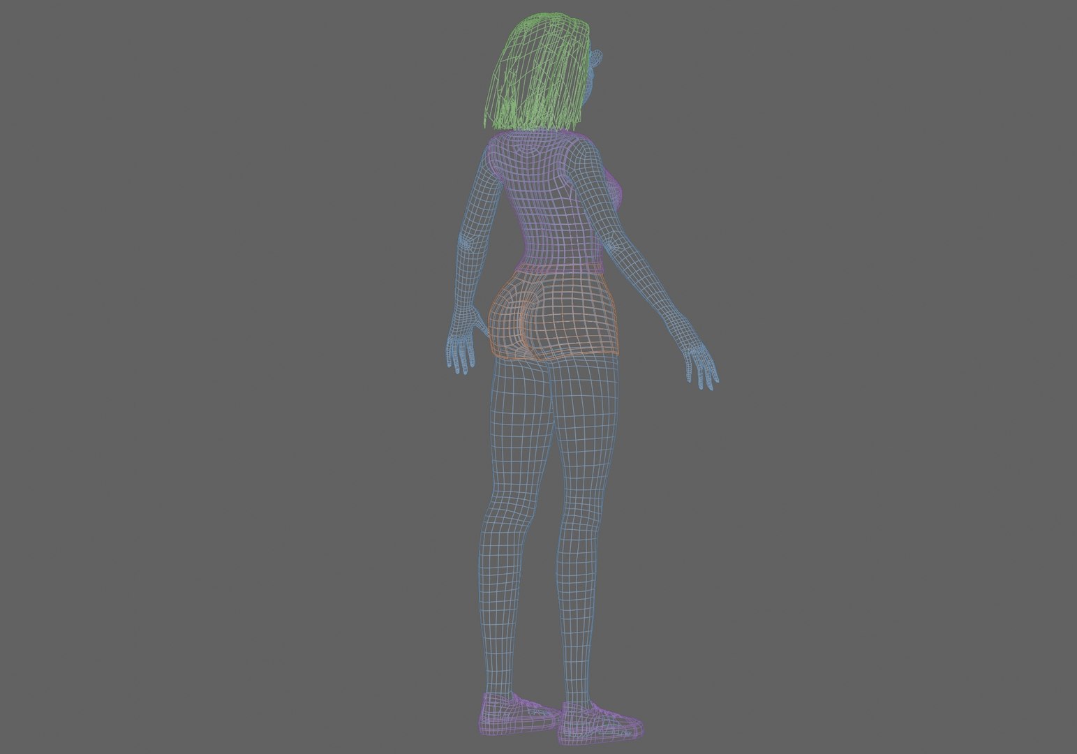 3D Model Young Standard Girl V29570 - TurboSquid 2263375