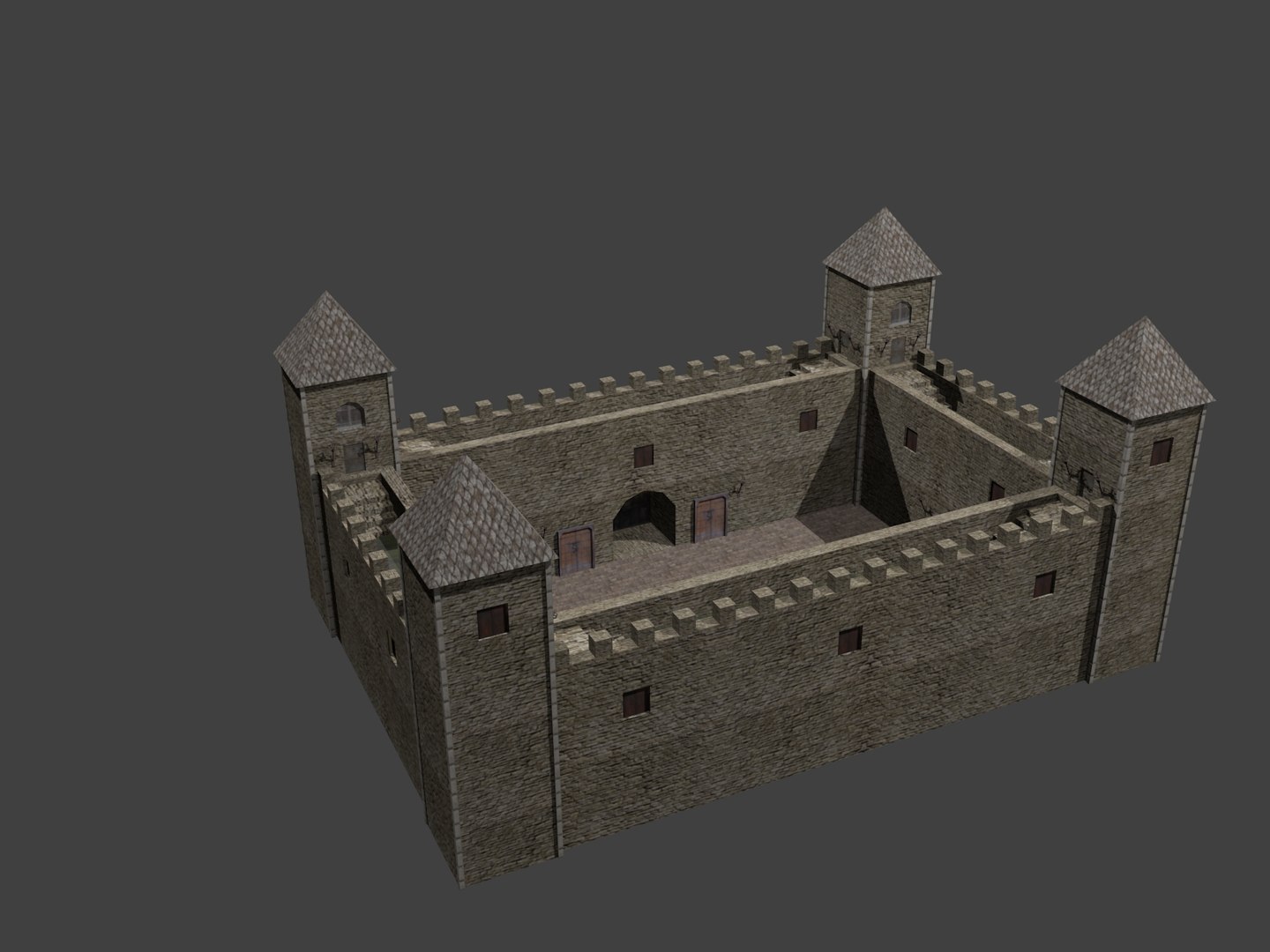 3d Model Fortress Fort