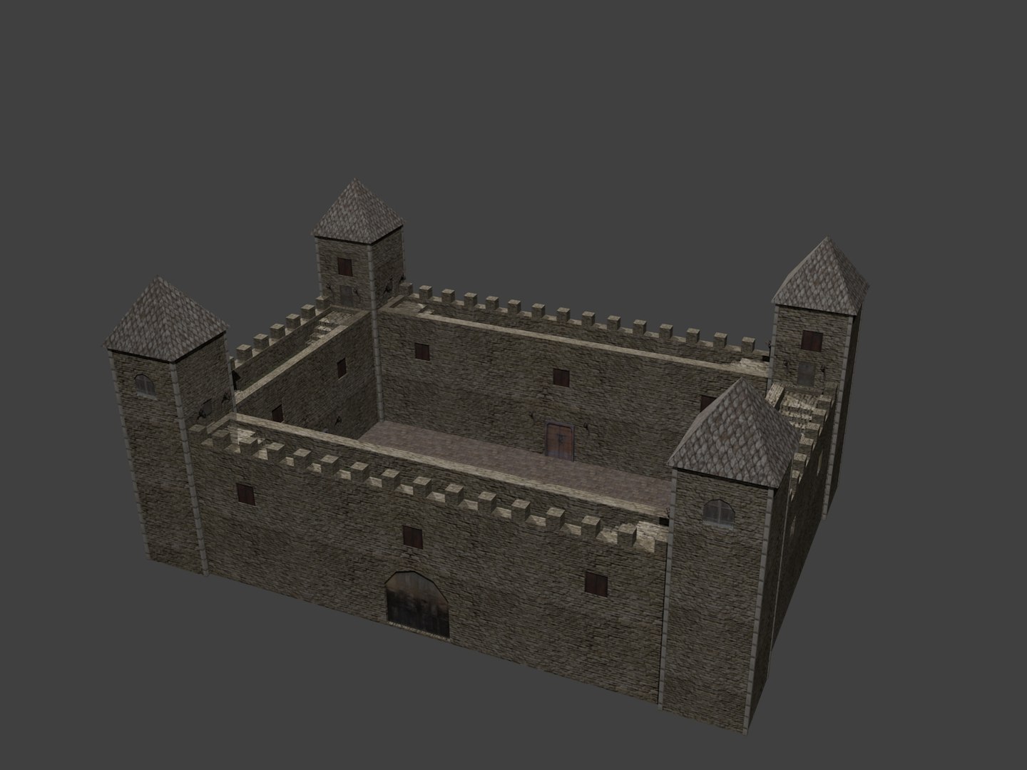 3d Model Fortress Fort