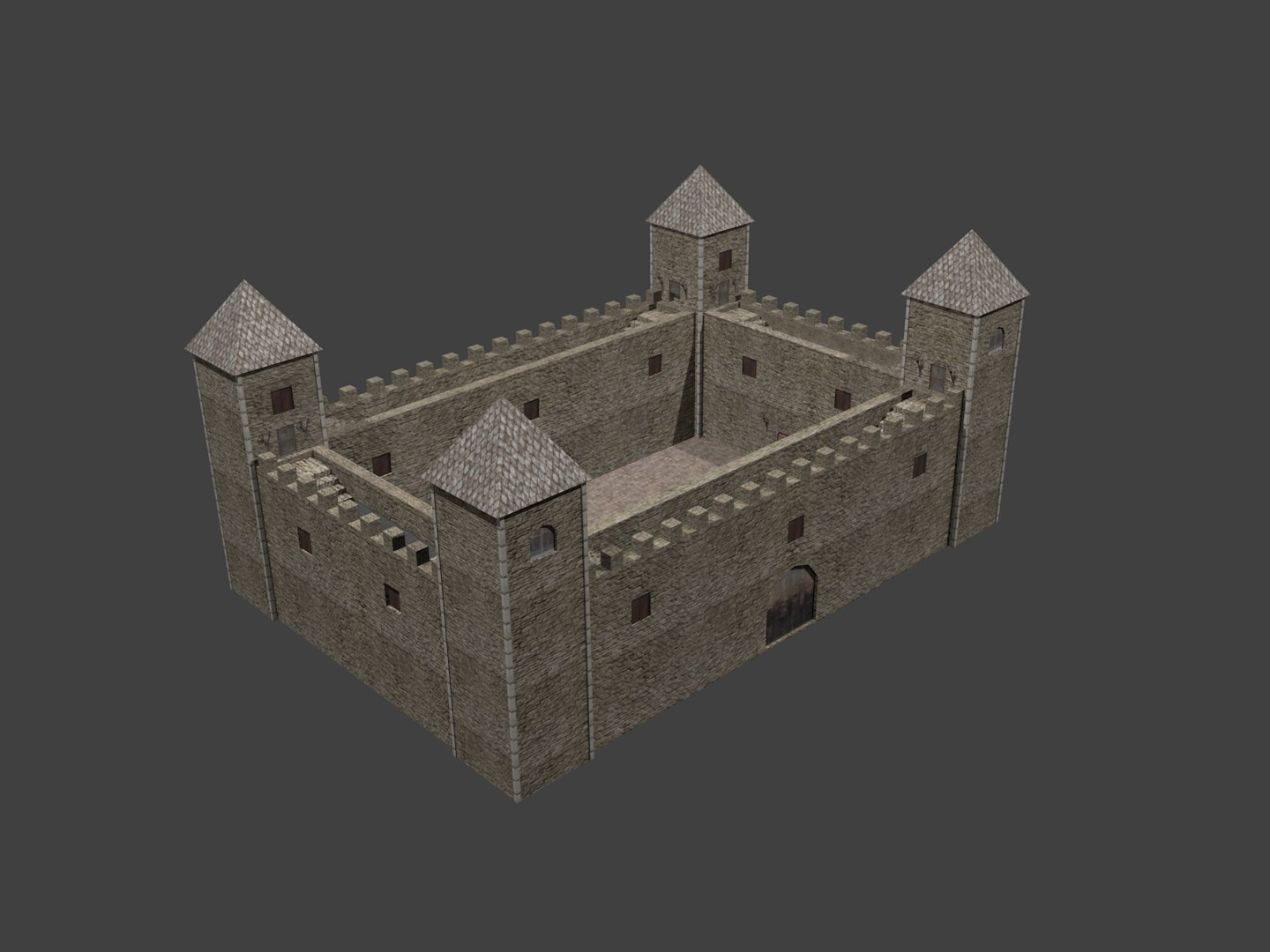 3d Model Fortress Fort