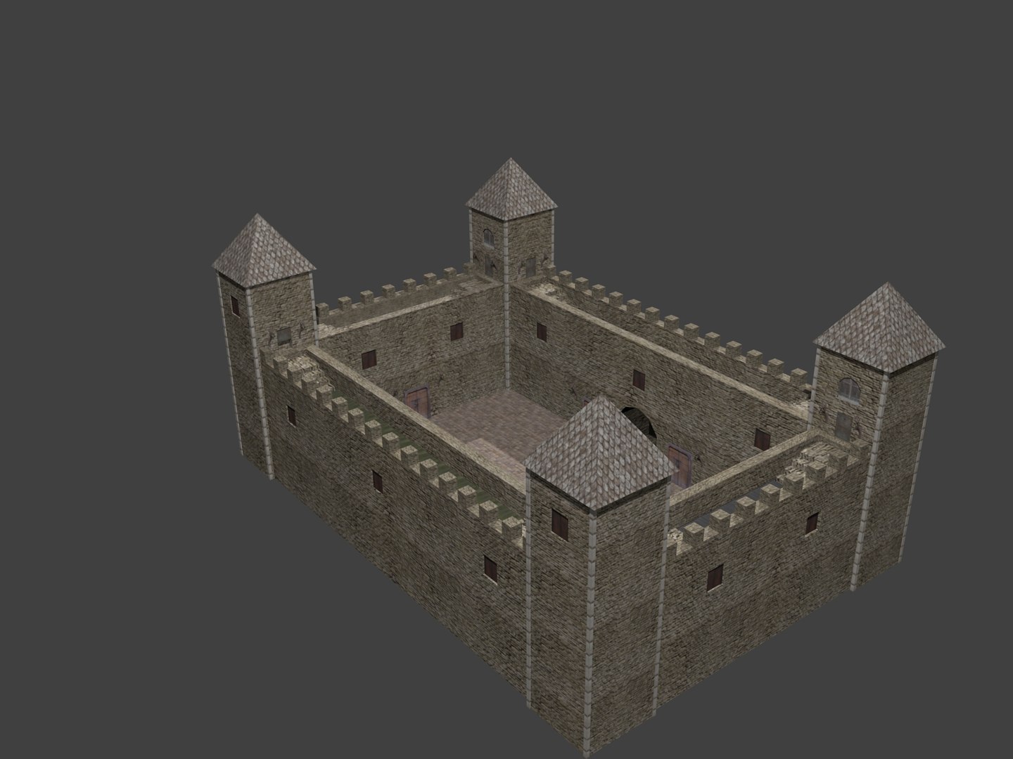 3d Model Fortress Fort