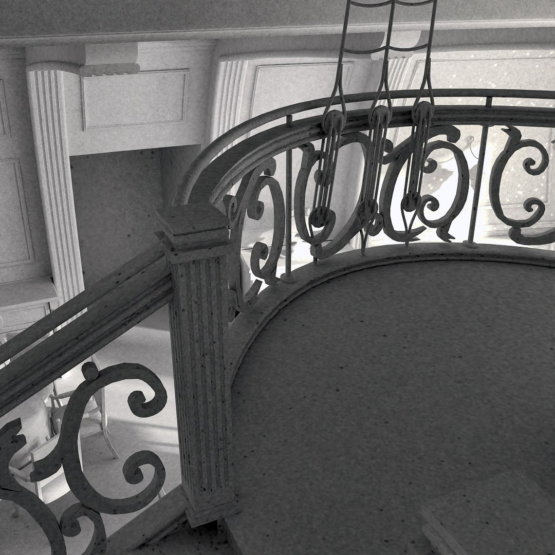 3d Classic Interior Ship Model