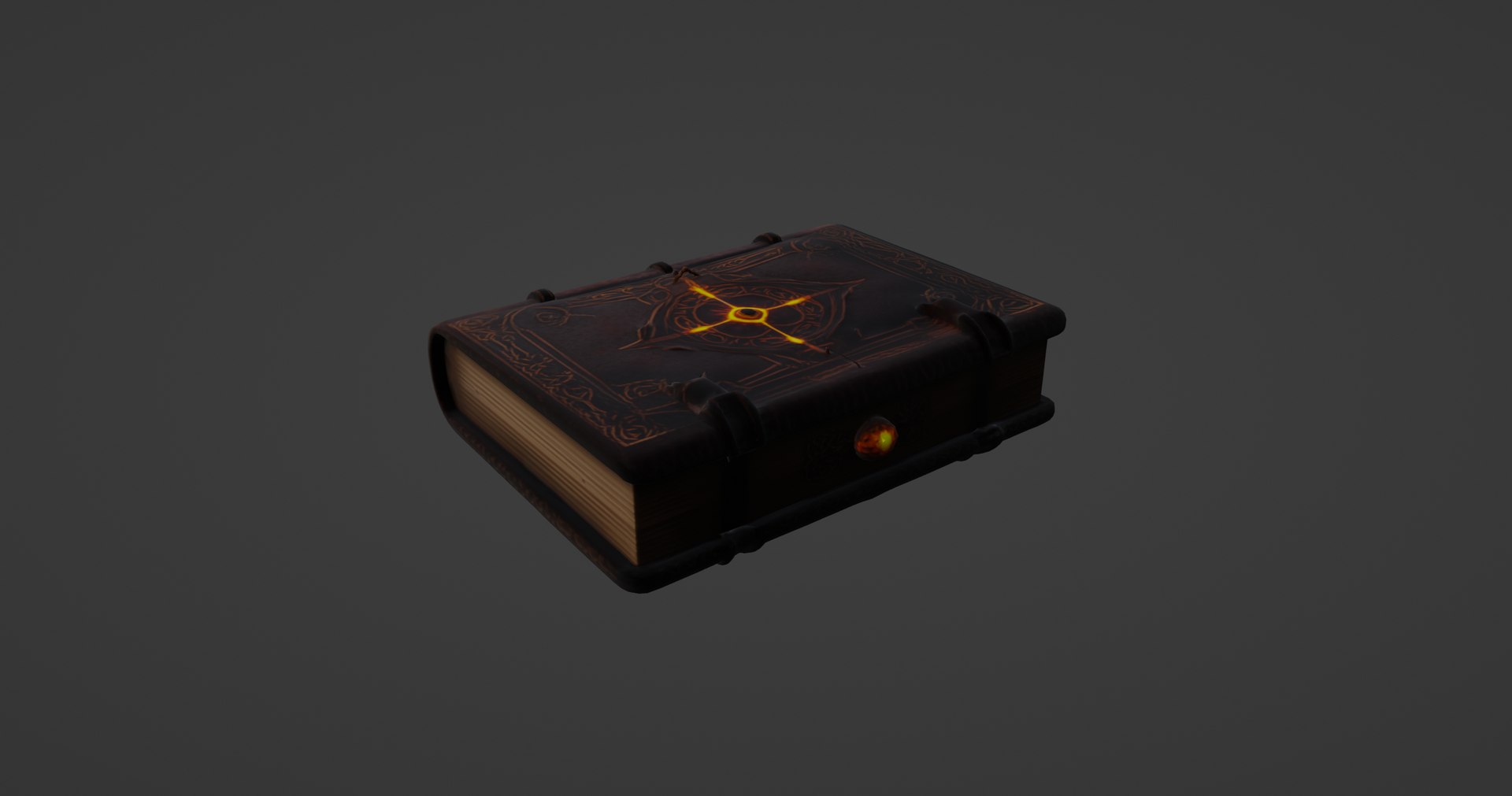 3D Ornate Magical Spellbook With Glowing Runes - TurboSquid 2342024