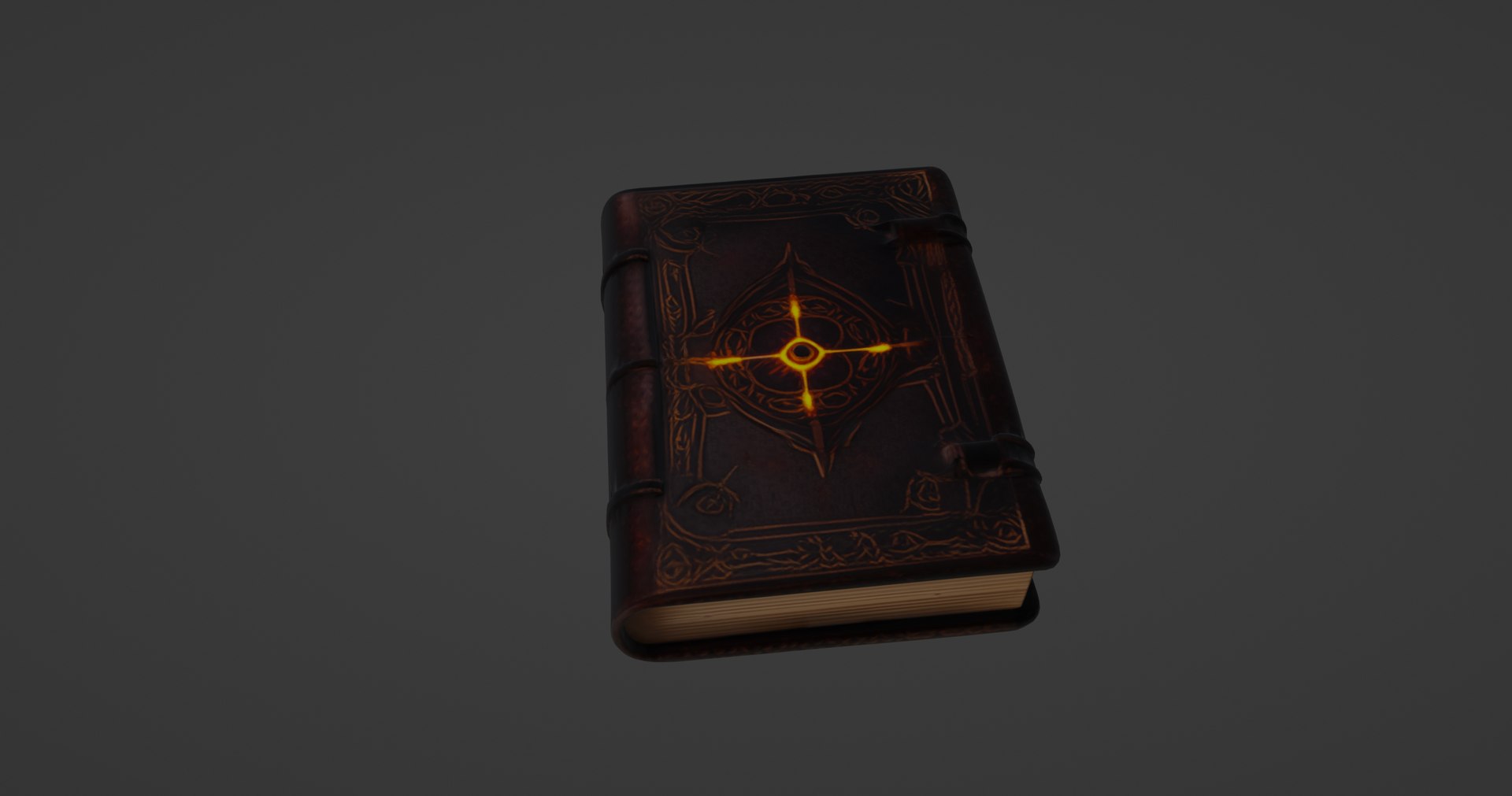3D Ornate Magical Spellbook With Glowing Runes - TurboSquid 2342024