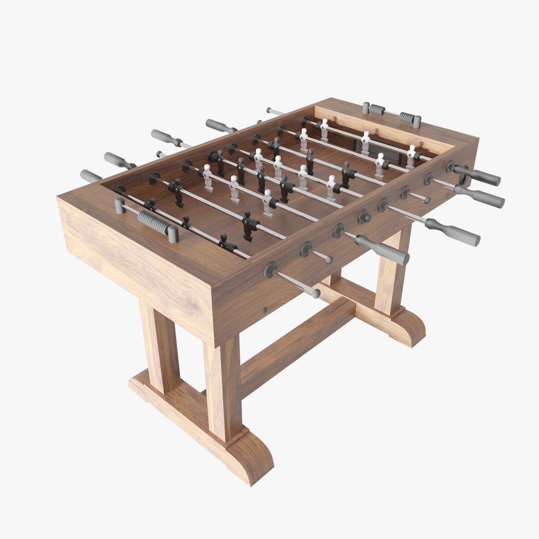 Foosball Table Game Table 3D Model - TurboSquid 2194515