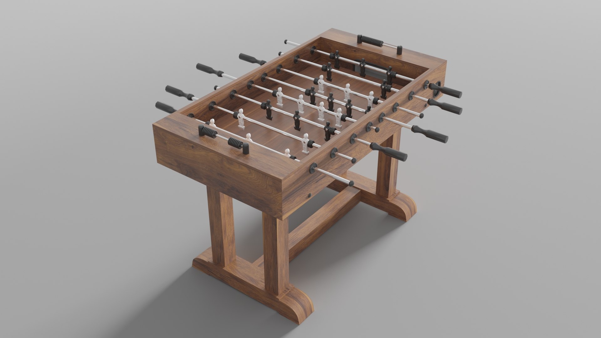 Foosball Table Game Table 3D Model - TurboSquid 2194515