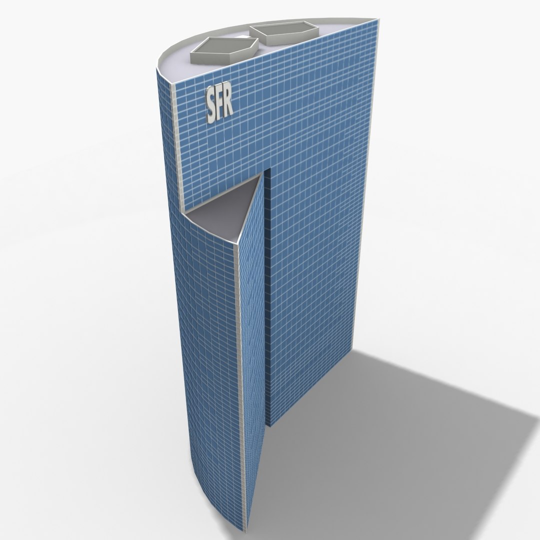 3D sfr building france model - TurboSquid 1310143