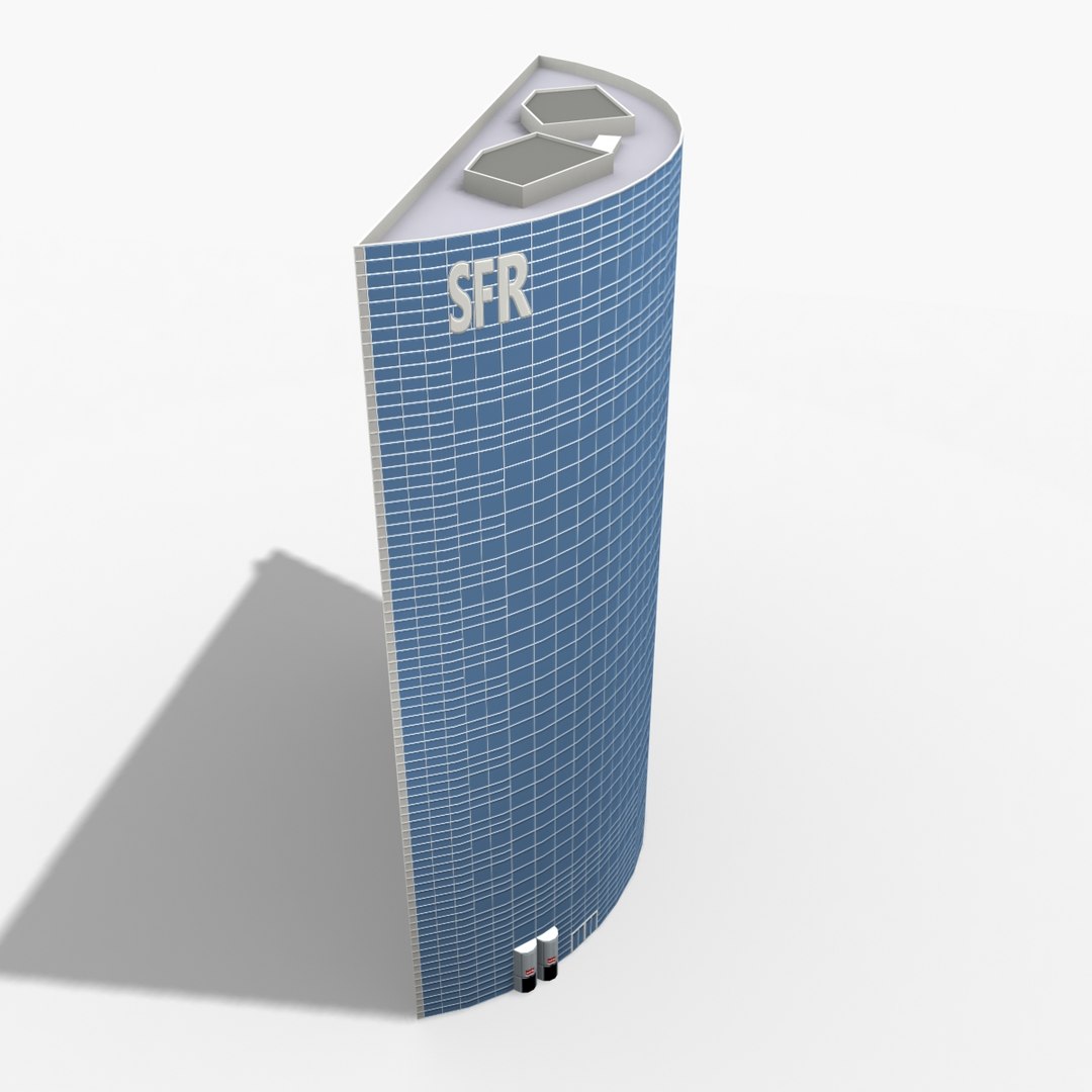 3D sfr building france model - TurboSquid 1310143