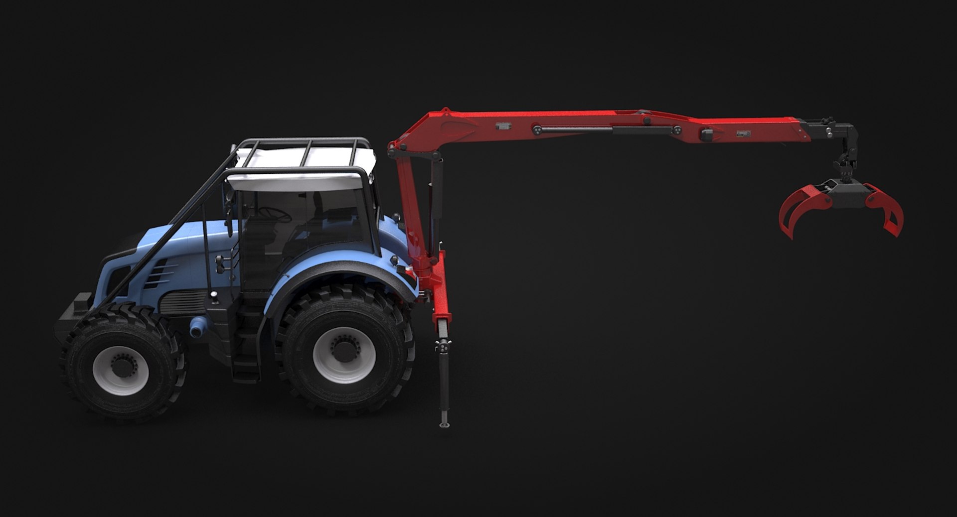 Forestry tractor 3D model - TurboSquid 1234329