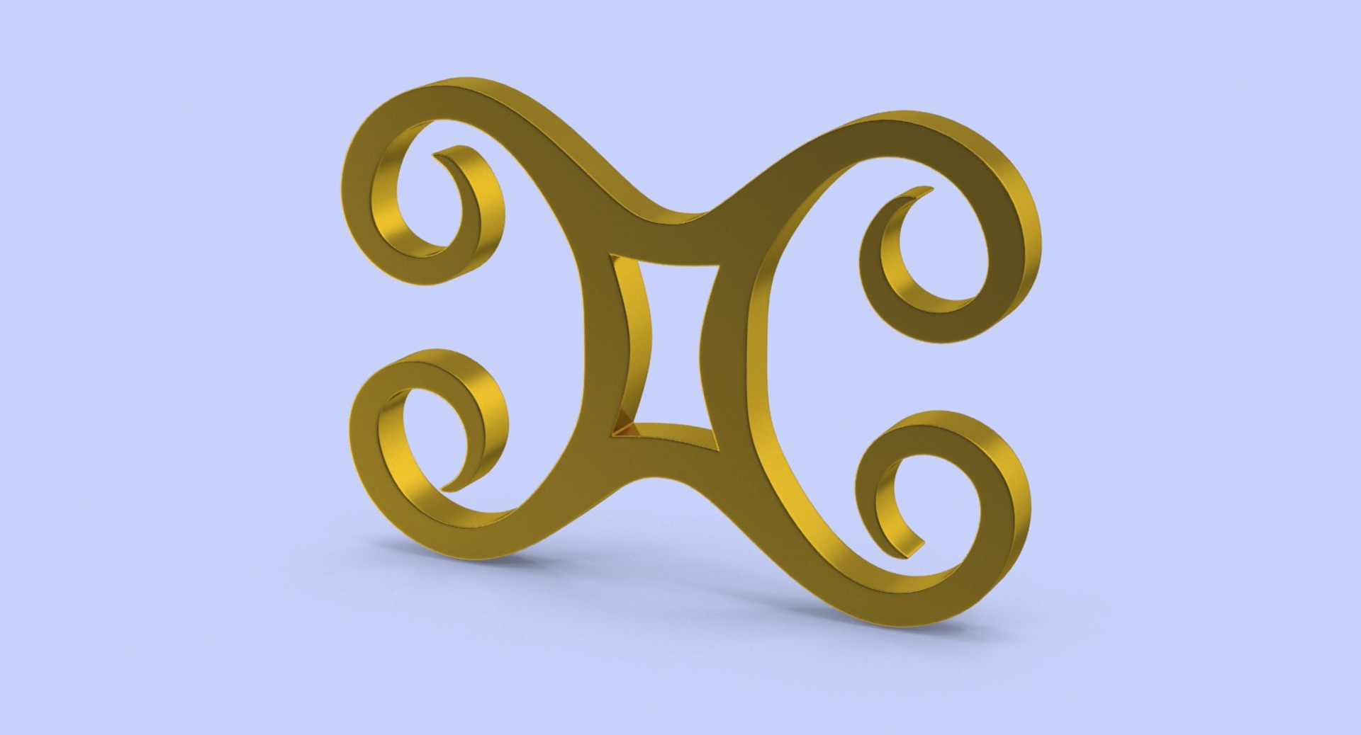 Astrological Signs Zodiac Gemini 3d Max