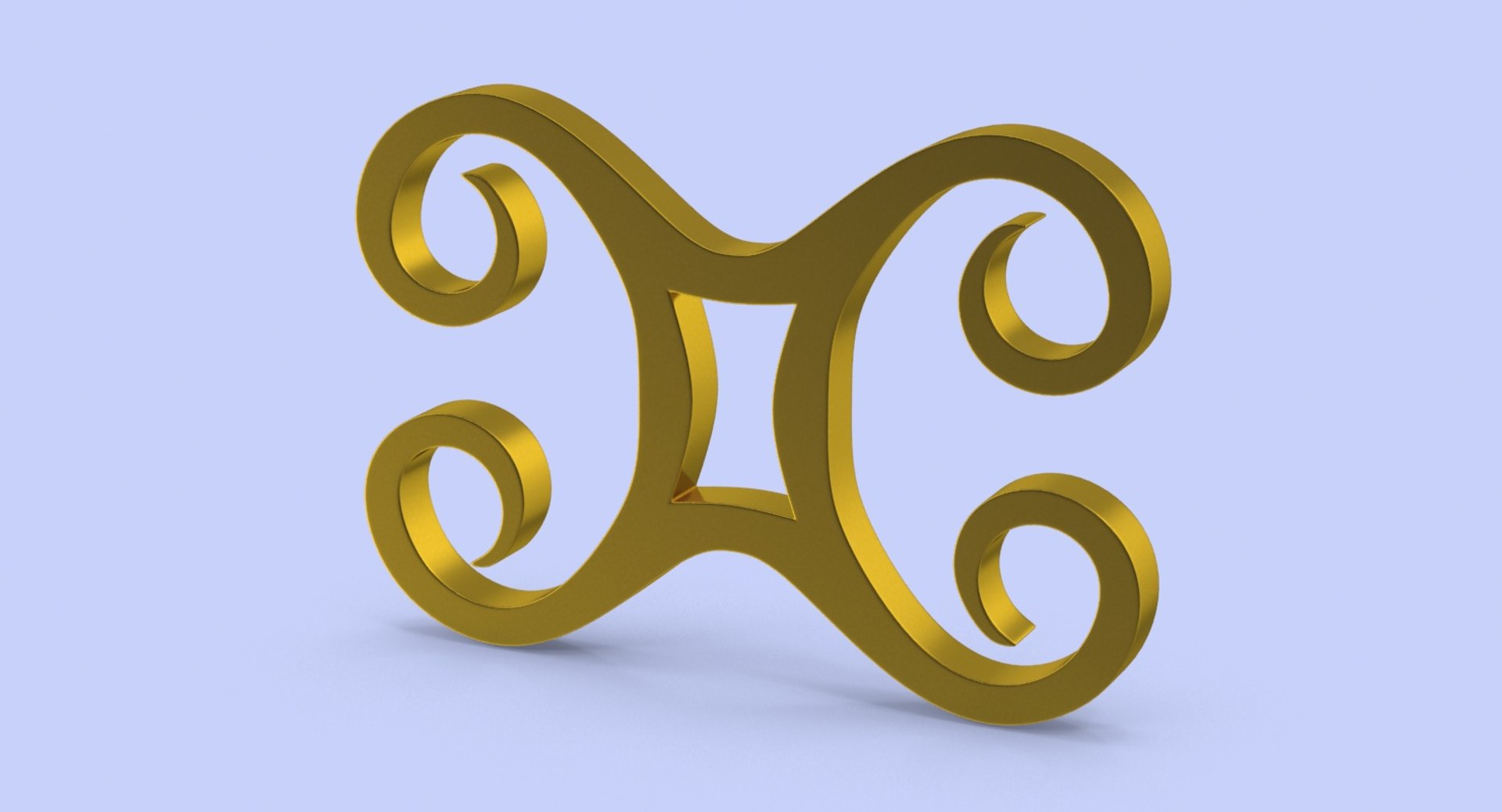 Astrological Signs Zodiac Gemini 3d Max