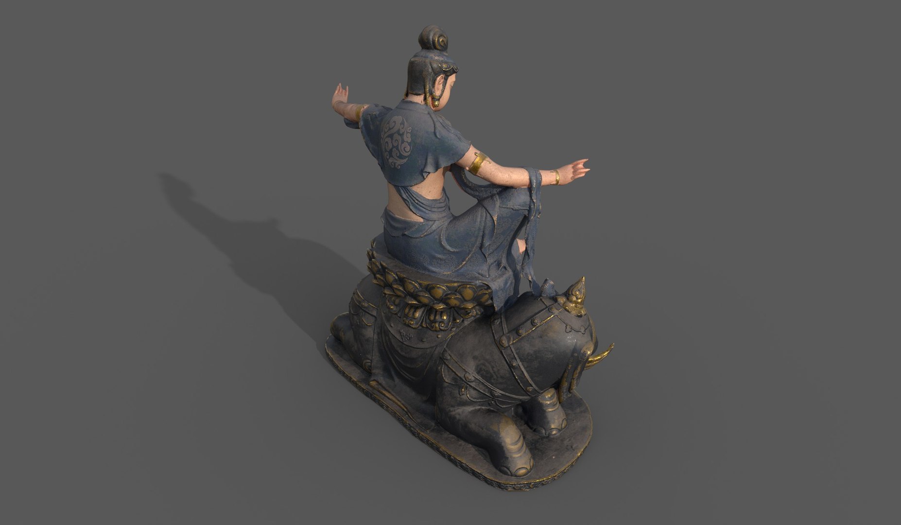 3D Model Sculpture Buddha - TurboSquid 2058482